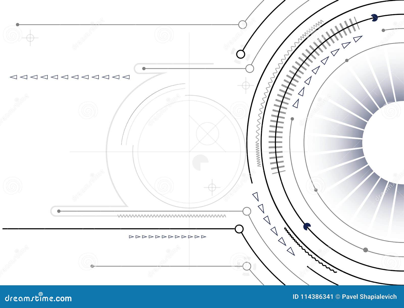 Geometric Technologies Style of Background Stock Illustration ...