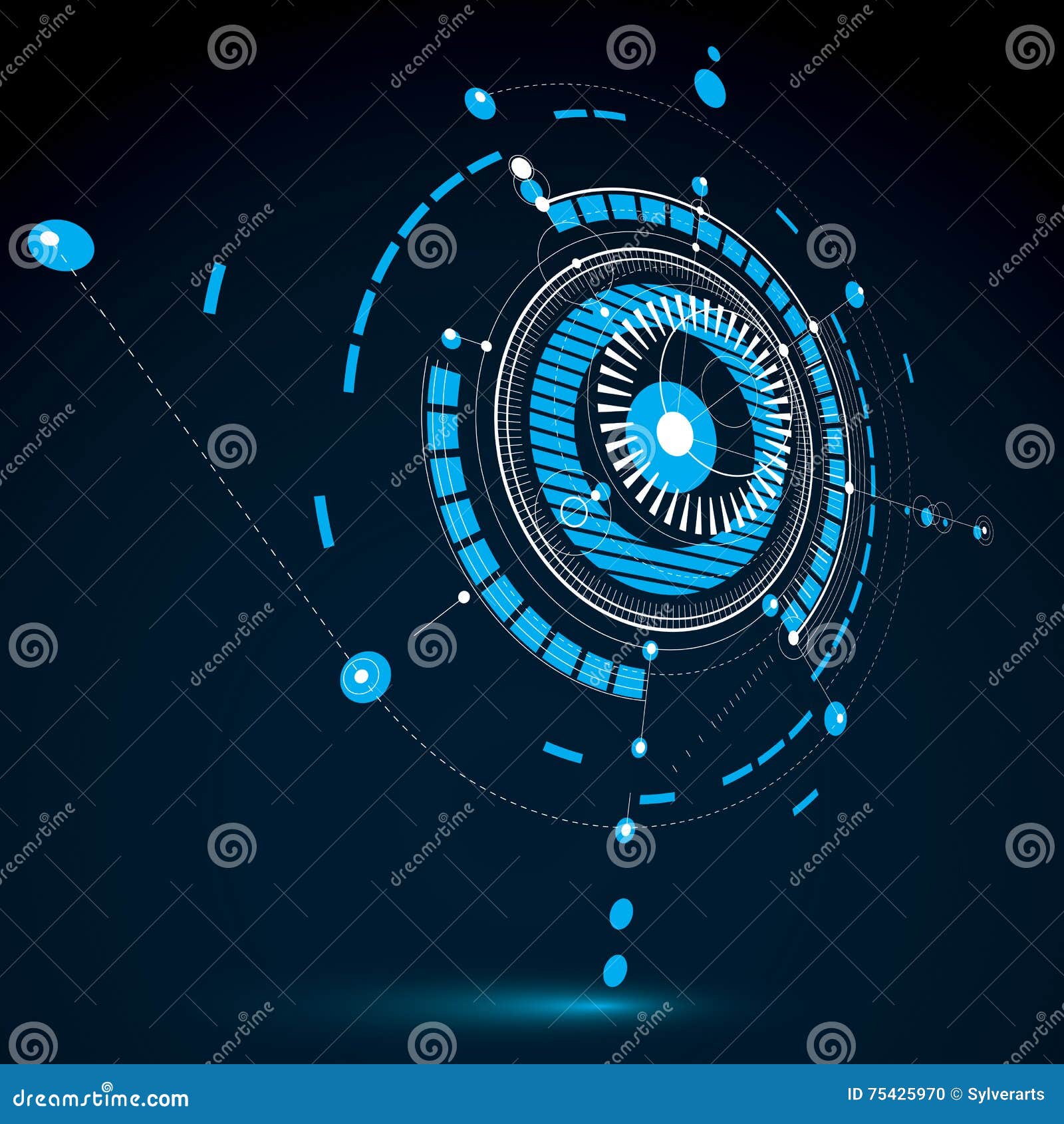 Technical Plan, Blue Abstract Engineering Draft for Use in Graph Stock ...