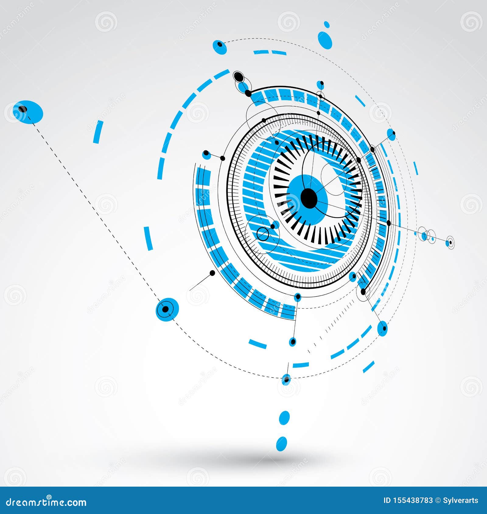 Technical Plan, Blue Abstract Engineering Draft for Use in Graphic and ...
