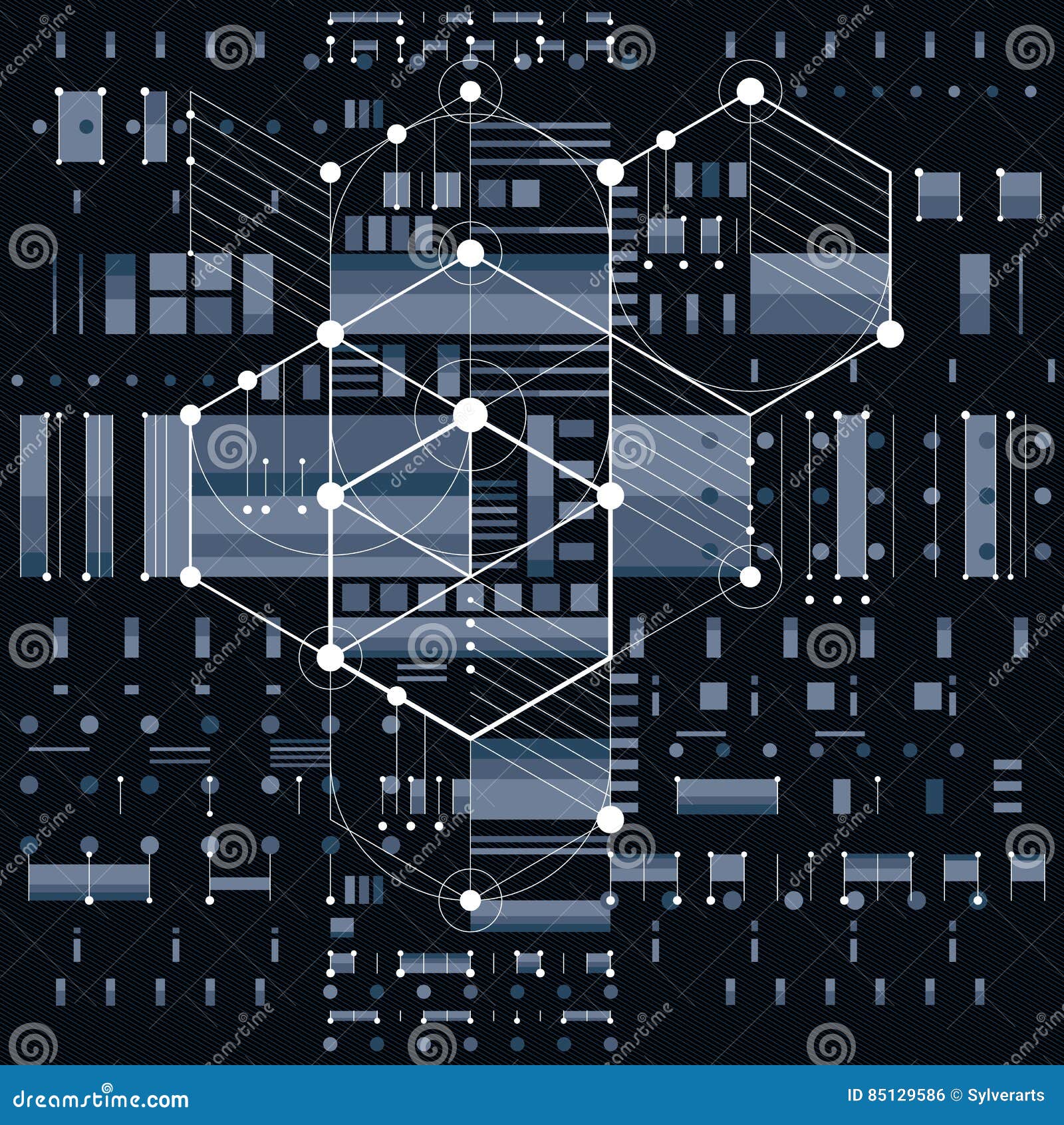 Technical Plan, Engineering Draft. Vector Drawing of Industrial Stock ...