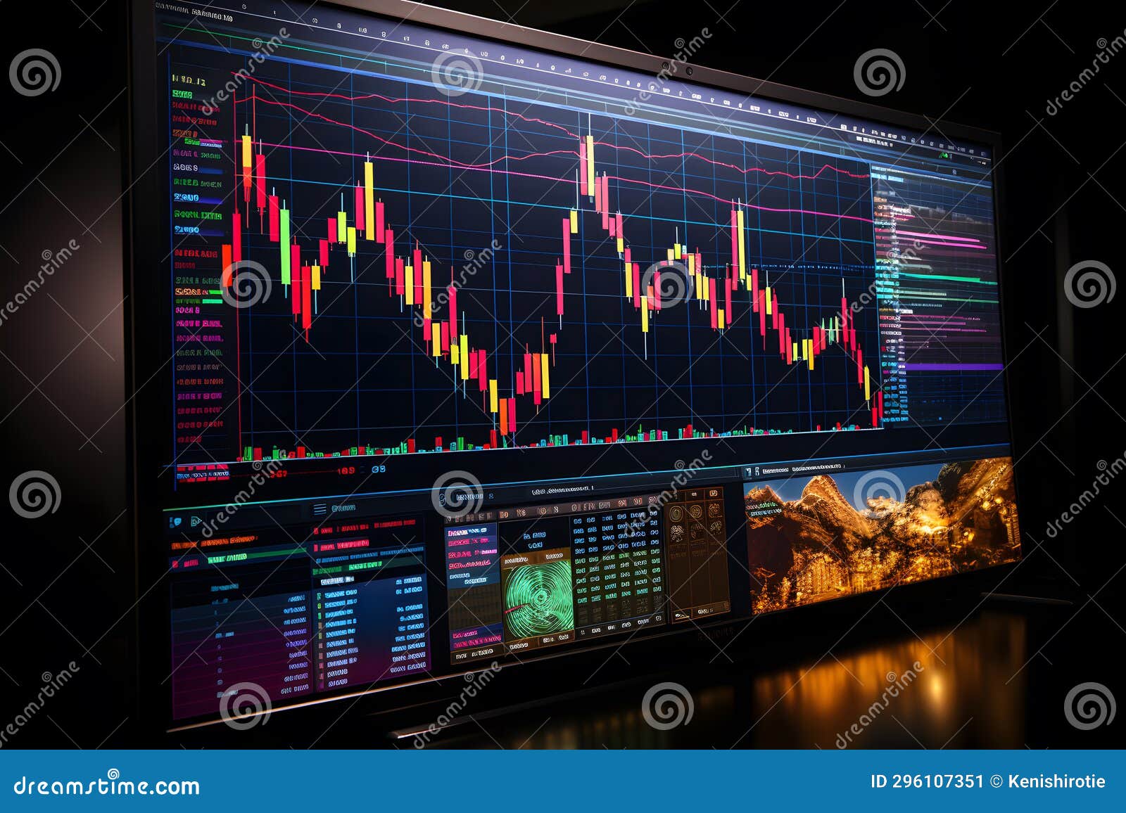 Technical Price Graph and Indicator, Candlestick Chart Screen for ...