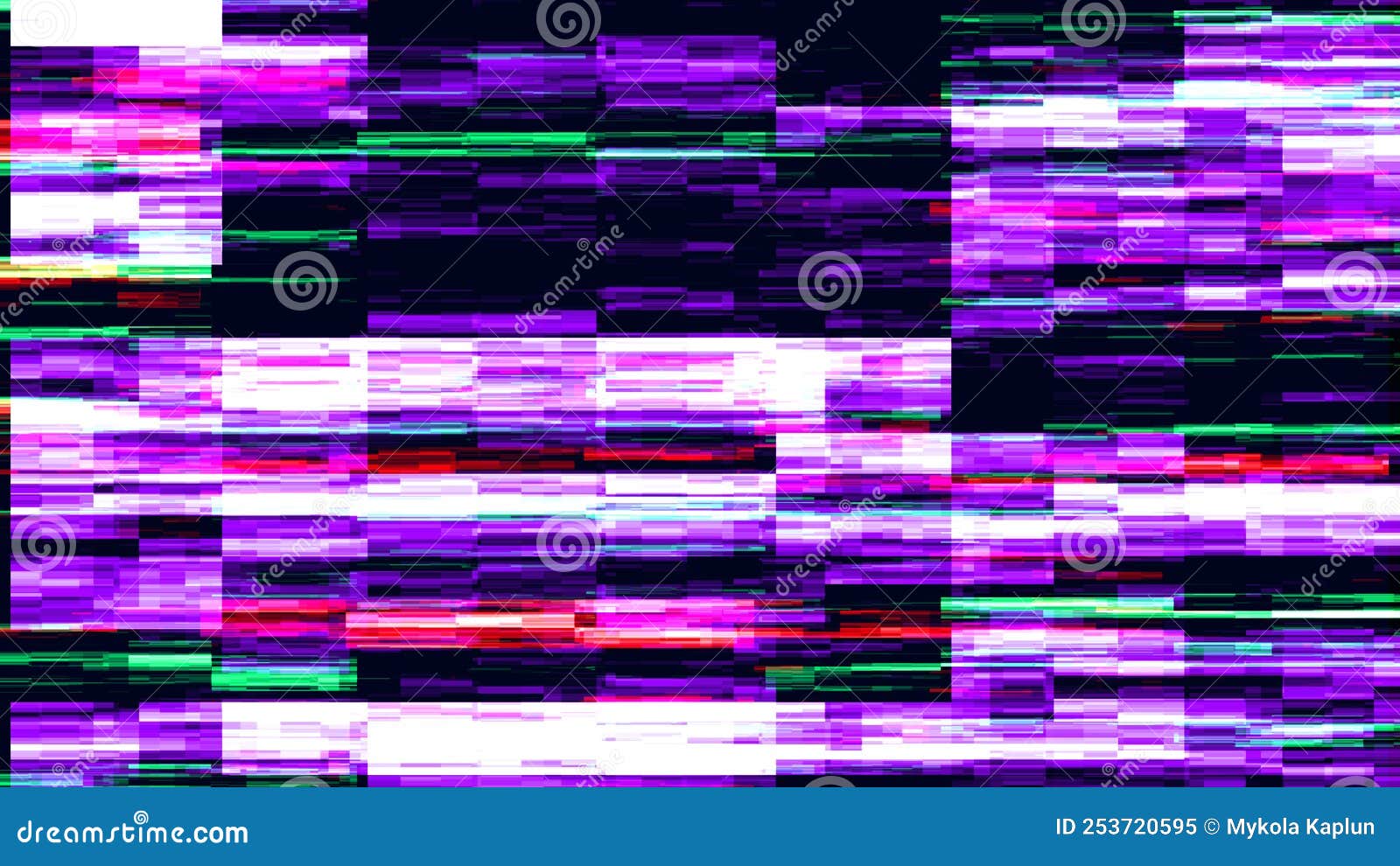 Technical Problem Computer Screen with Glitch Effect. Image Submission ...