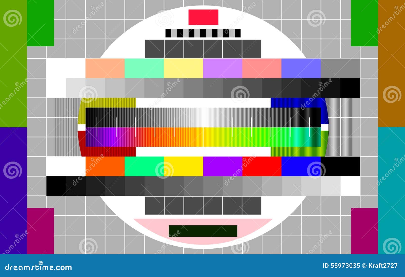Technical Problems On TV Stock Vector - Image: 55973035