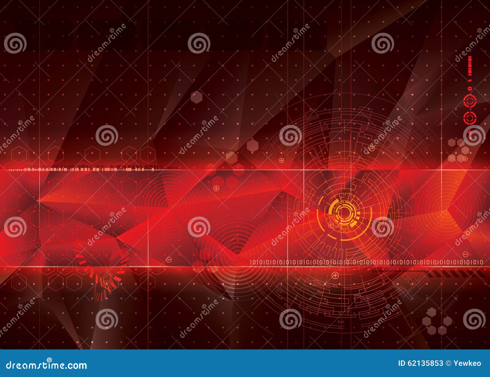 Technical Red Background. stock vector. Illustration of space - 62135853