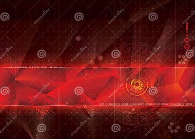 Technical Red Background. stock vector. Illustration of space - 62135853