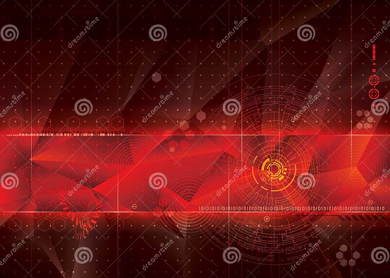 Technical Red Background. stock vector. Illustration of space - 62135853