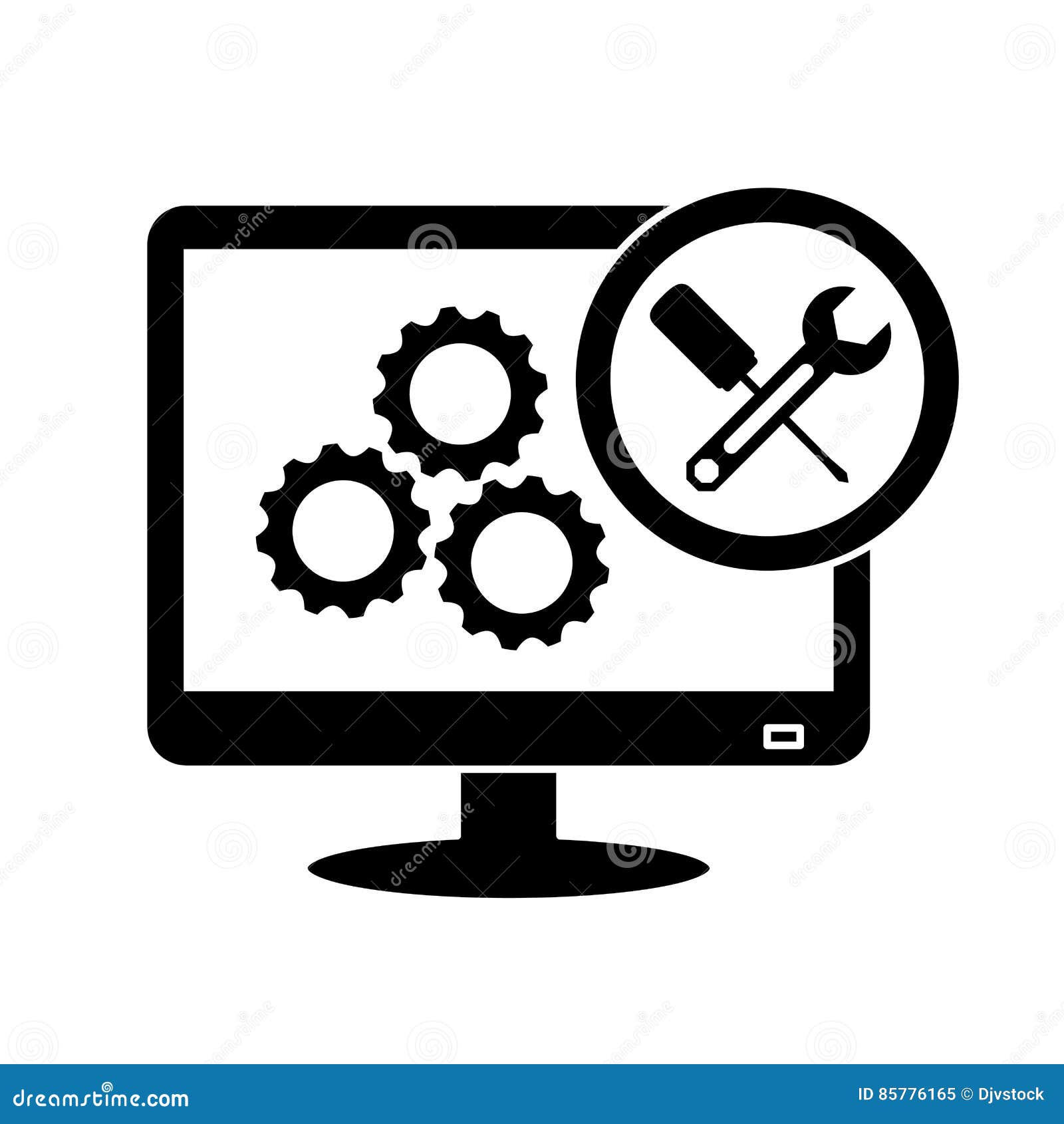 Technical Repair of Computer Icon Image Stock Illustration ...