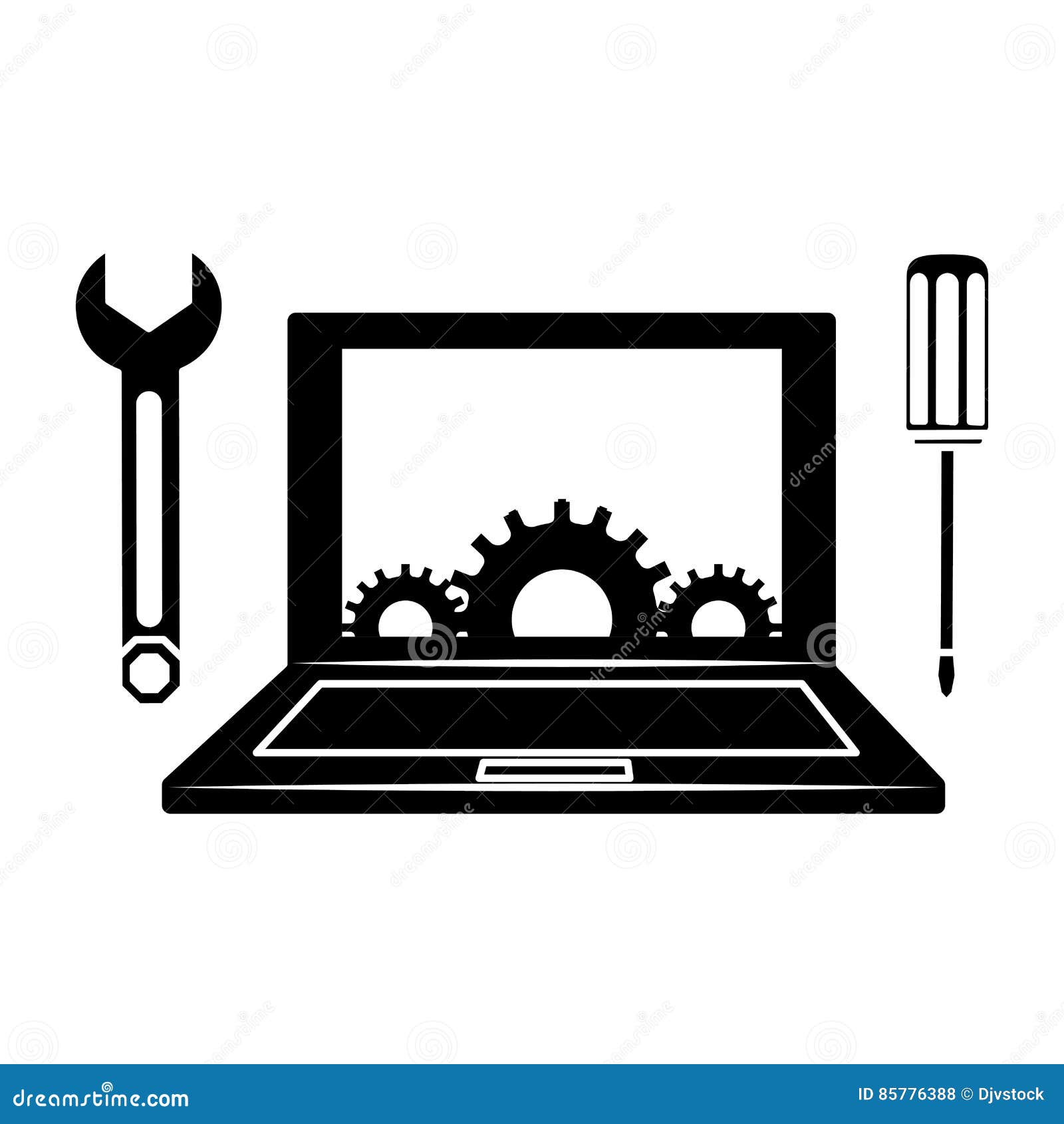 Technical Repair of Computer Icon Image Stock Illustration ...