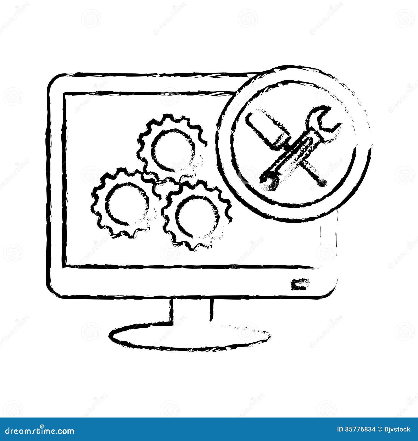 Technical Repair of Computer Icon Image Stock Illustration ...