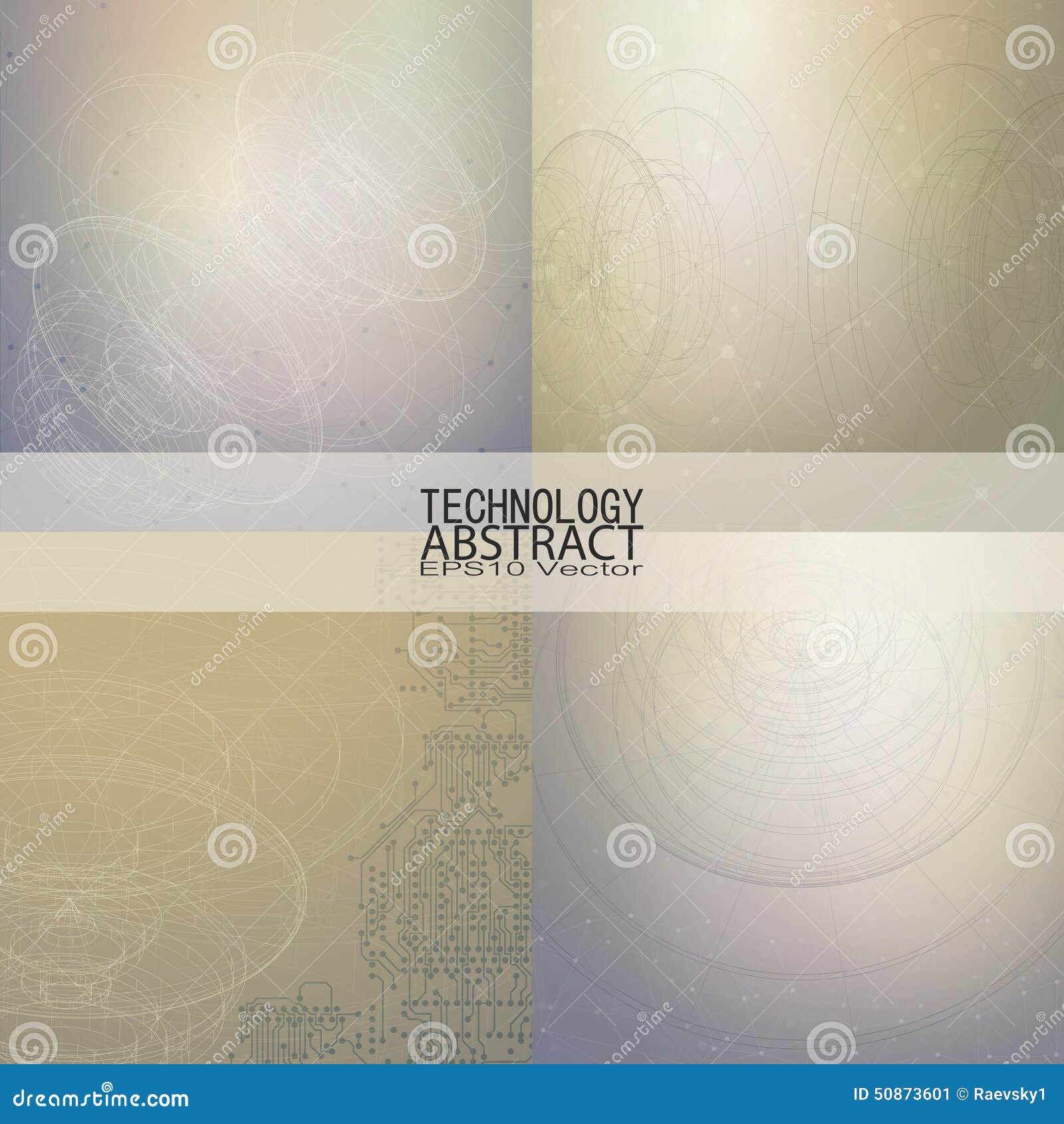 Technical Retro Backgrounds. Conceptual Vector Stock Vector ...