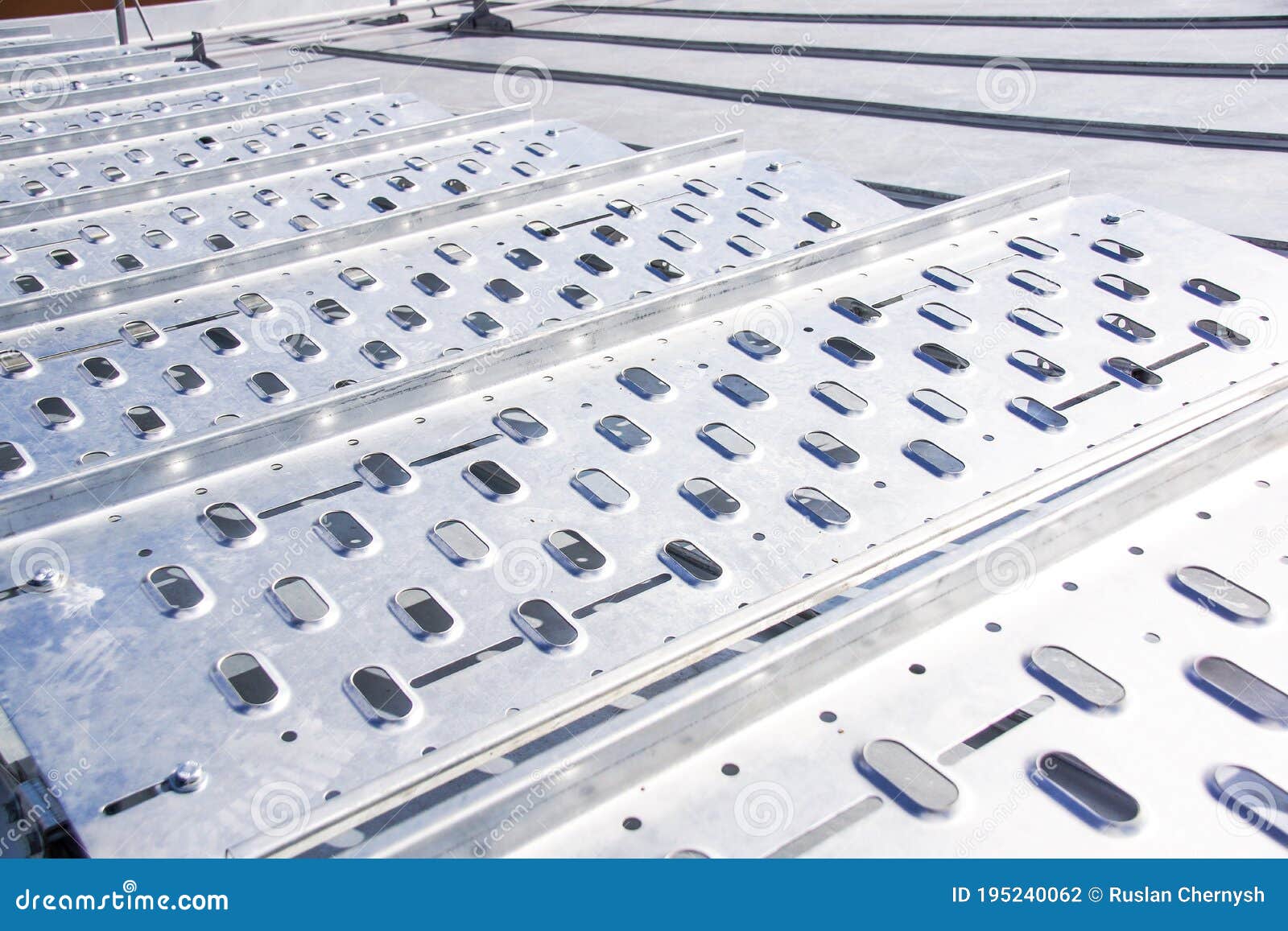 Technical Roof Tracks and Steps Stock Photo - Image of possibility ...