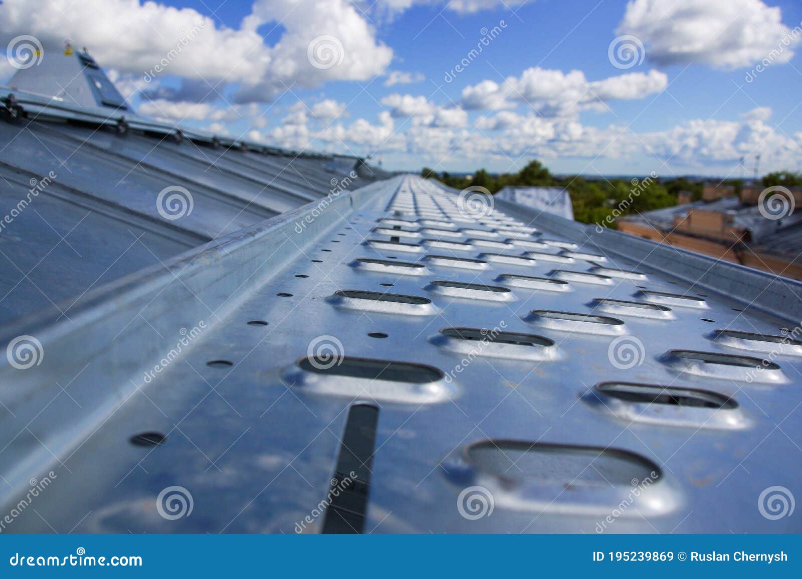 Technical Roof Tracks and Steps Stock Image - Image of paths ...