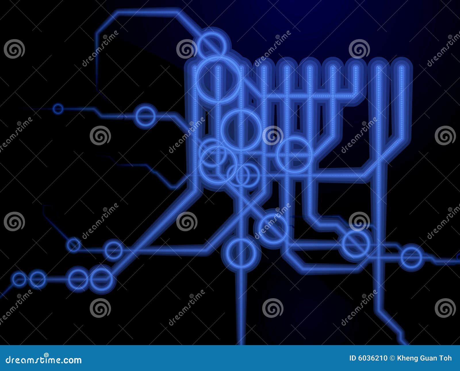 Technical schematics stock illustration. Illustration of circuits - 6036210