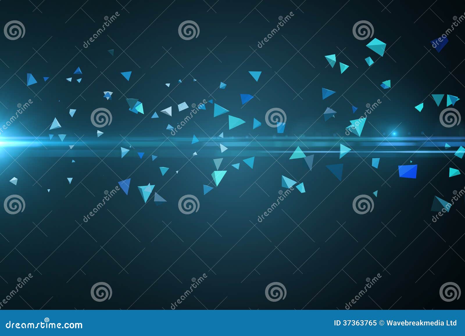 Technical Screen with Little Pyramids Stock Illustration - Illustration ...