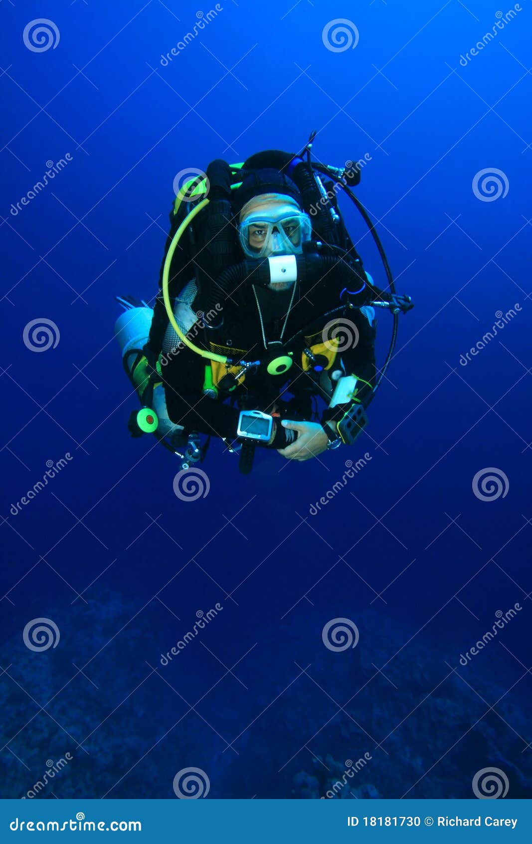 Technical Scuba Diver stock photo. Image of explorer - 18181730