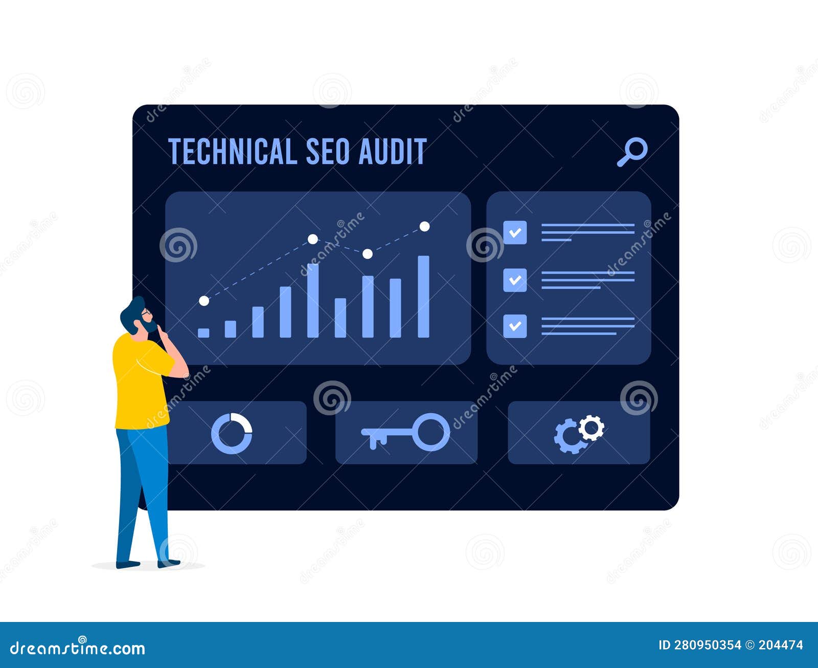 Technical SEO Audit Concept. Improve Website Speed, Seo Rankings, User ... Technical SEO Audit Concept. Improve Website Speed, Seo Rankings, User ...