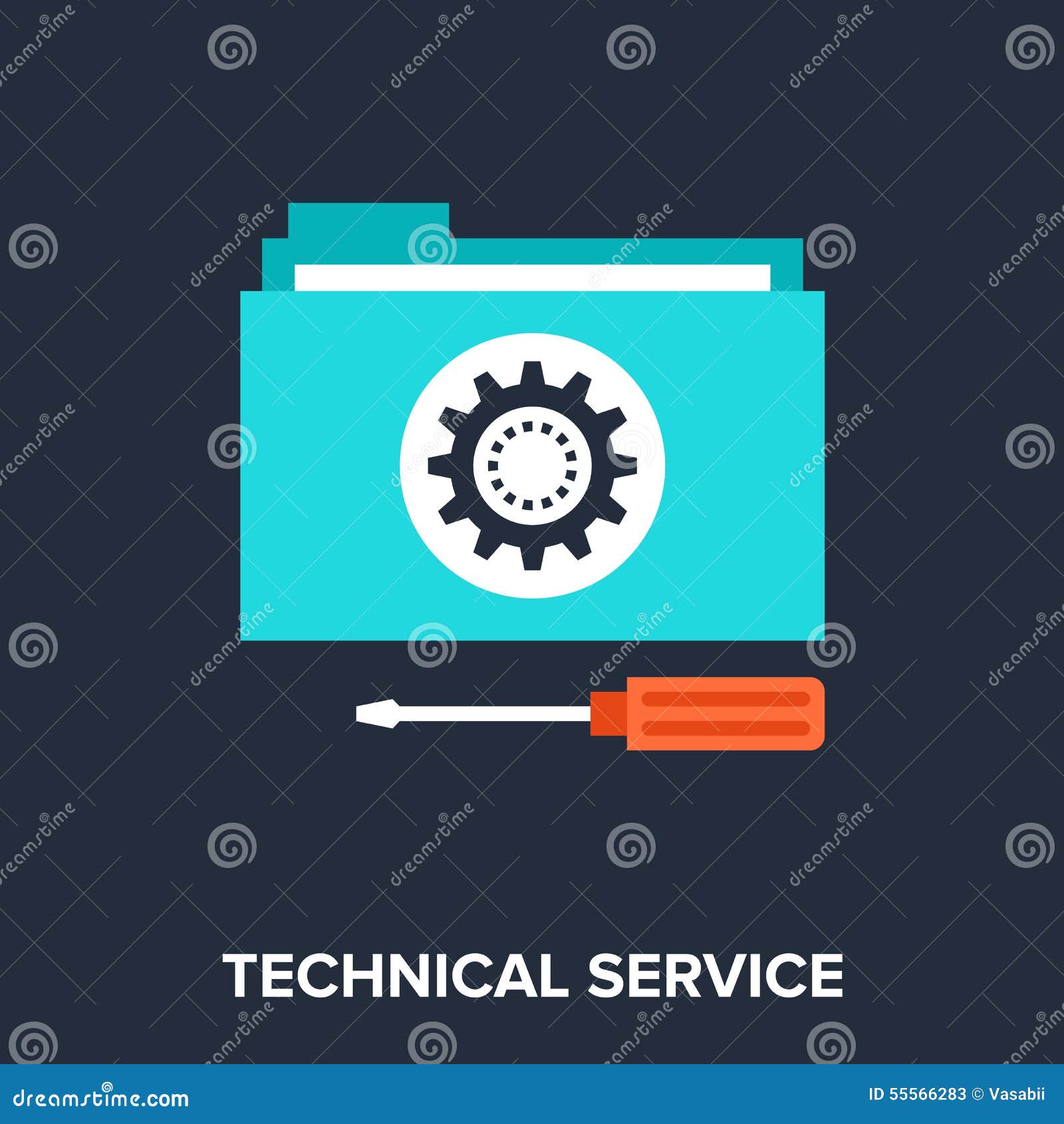 Technical service stock vector. Illustration of infographic - 55566283