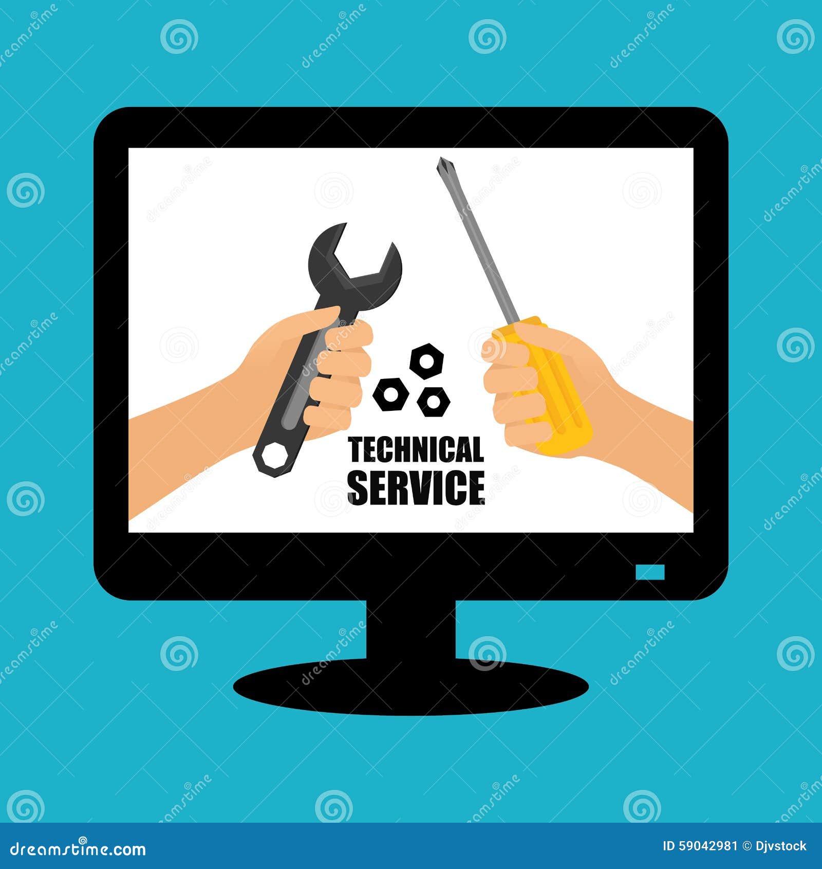 Technical service design stock vector. Illustration of consultant ...