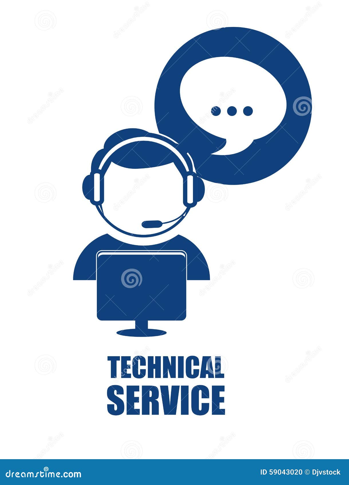Technical service design stock vector. Illustration of people - 59043020