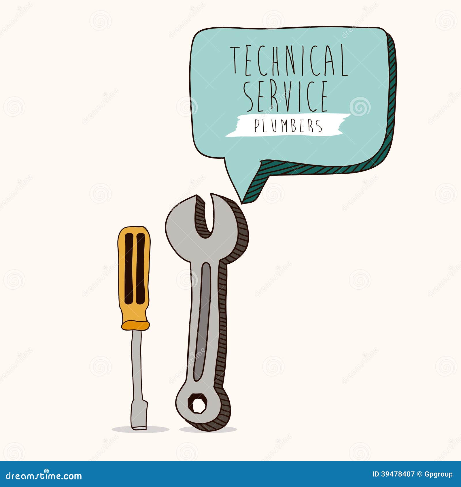 Technical service stock vector. Illustration of help - 39478407