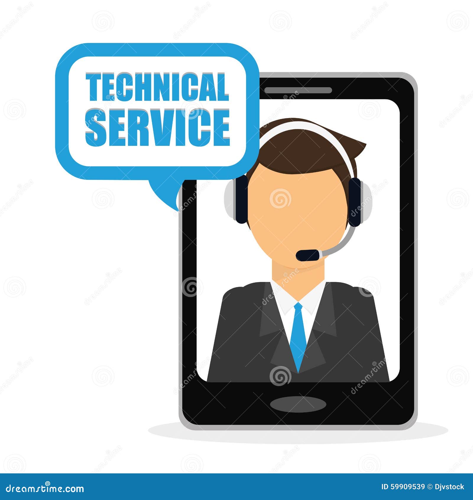 Technical service design. stock vector. Illustration of internet - 59909539