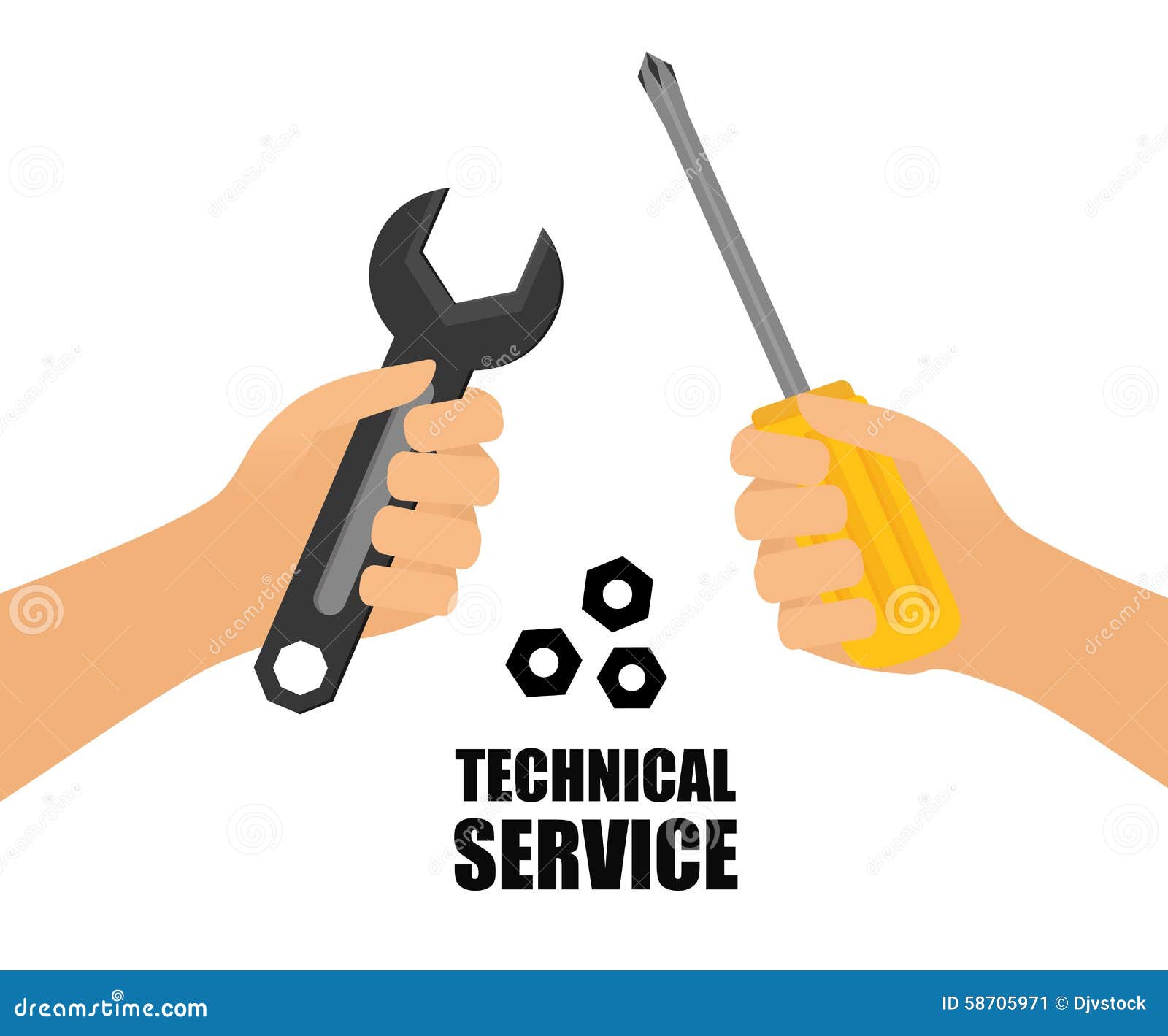 Technical service design. stock vector. Illustration of build - 58705971