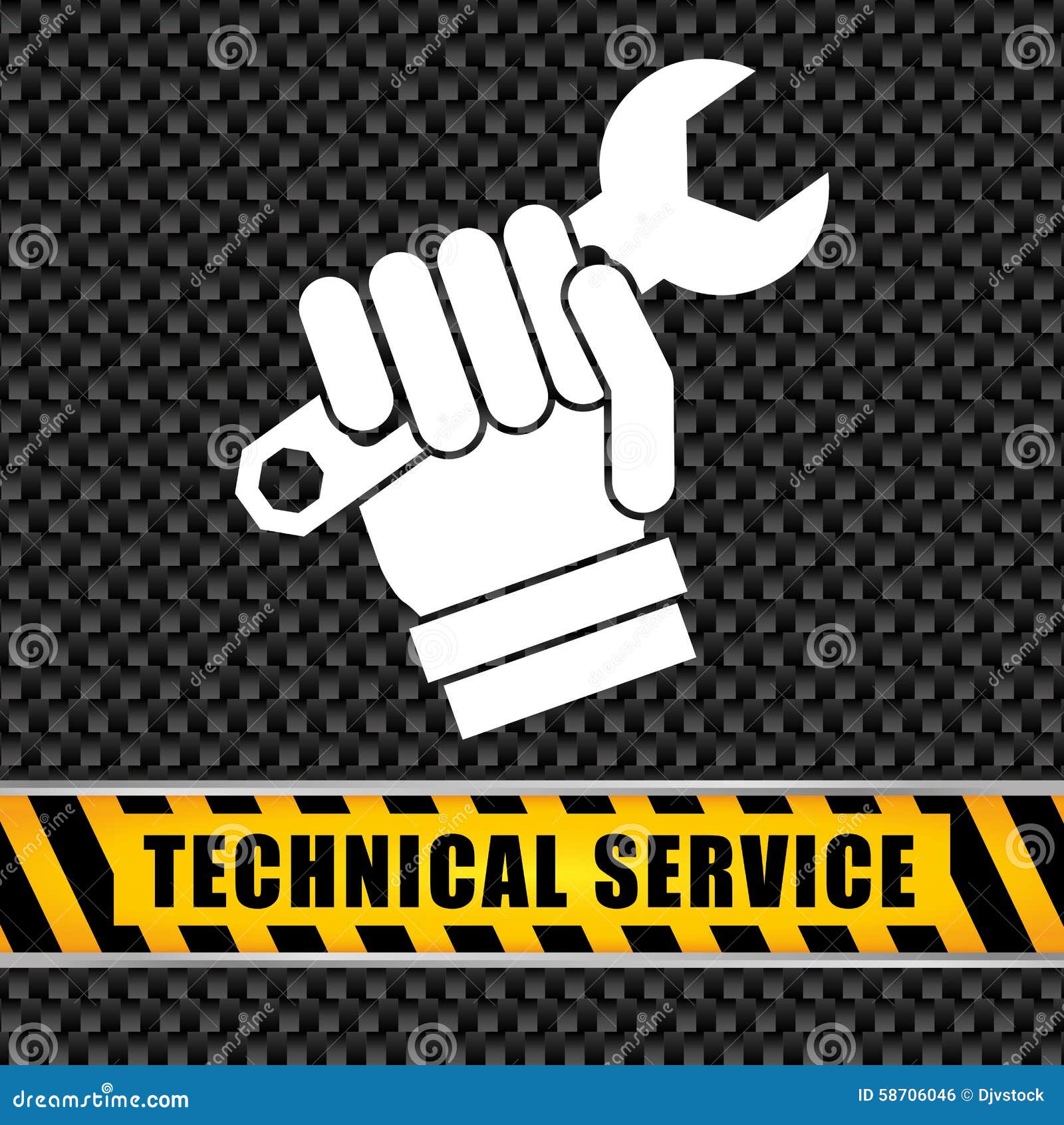 Technical service design. stock illustration. Illustration of service ...