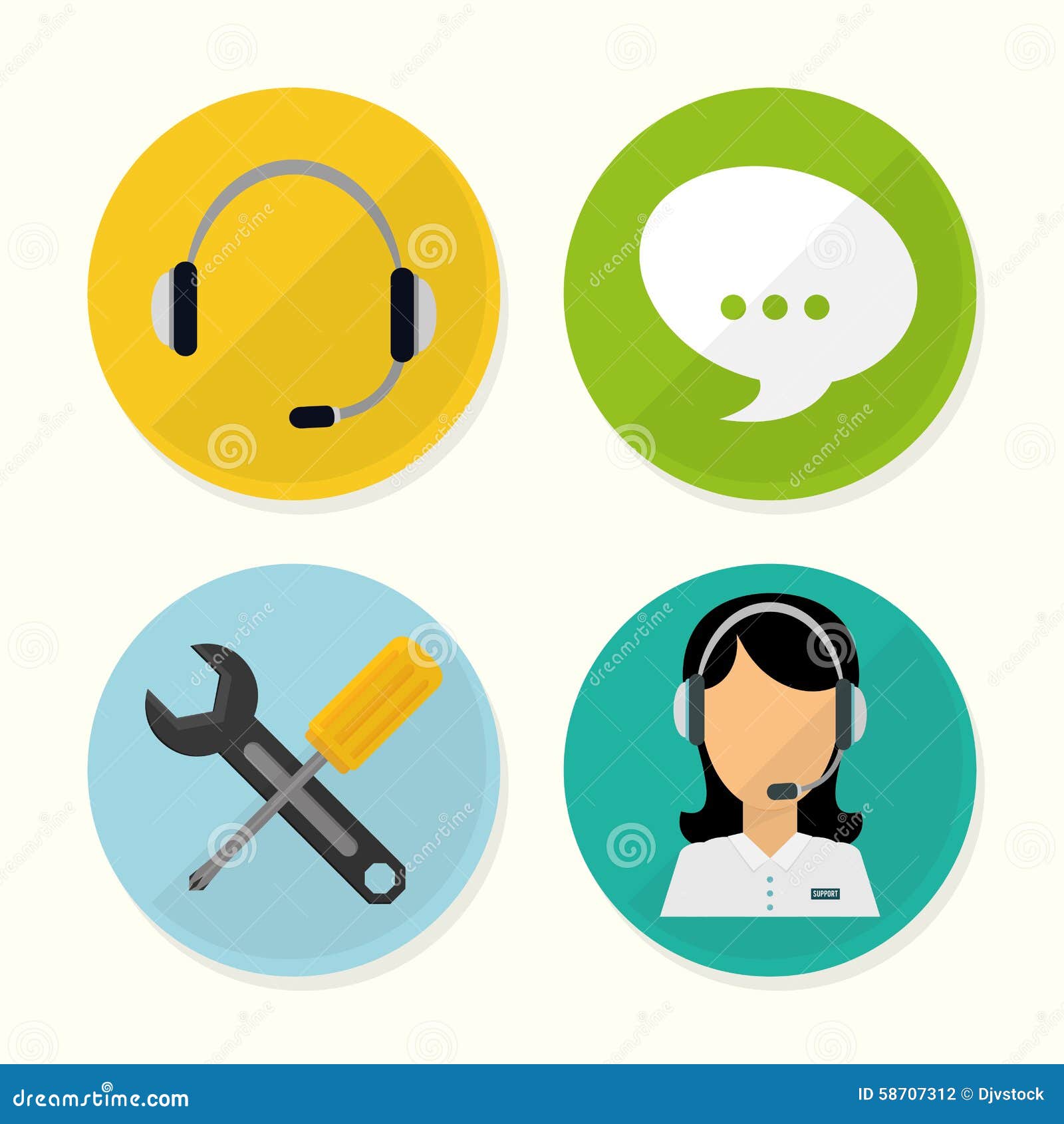 Technical service design. stock vector. Illustration of media - 58707312