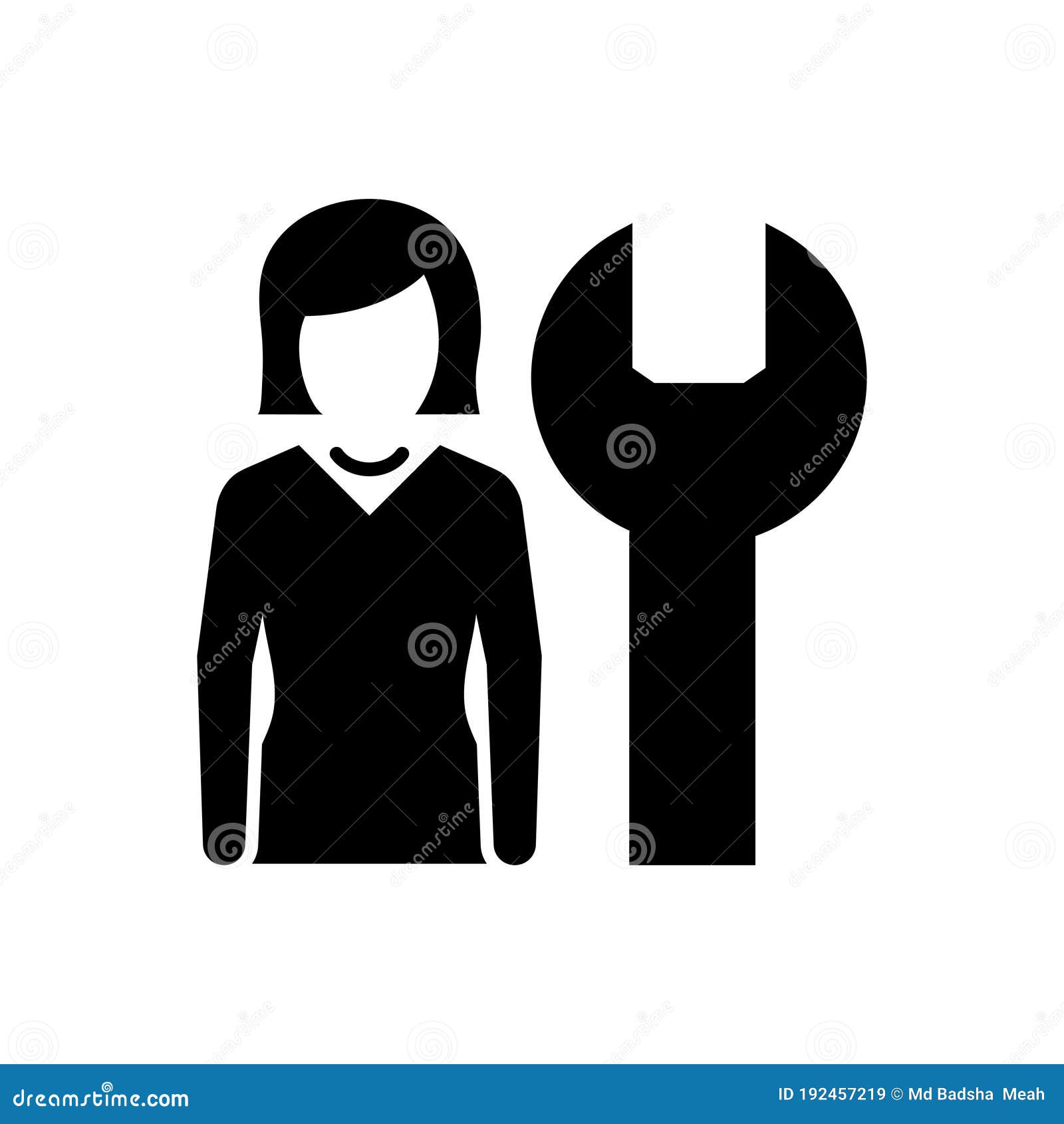 Technical Service Icon stock vector. Illustration of vector - 192457219
