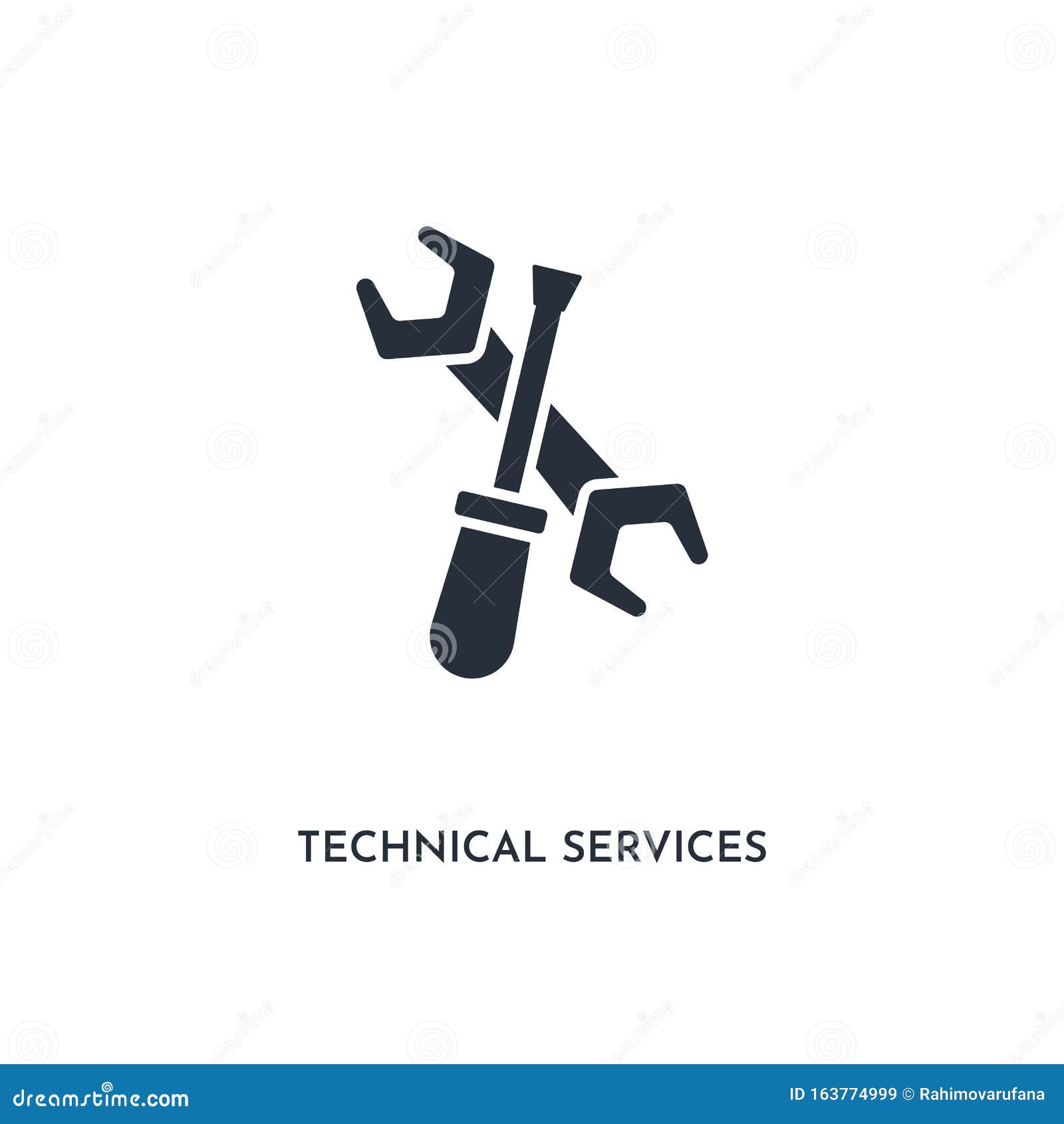 Technical Services Icon. Simple Element Illustration. Isolated Trendy ...