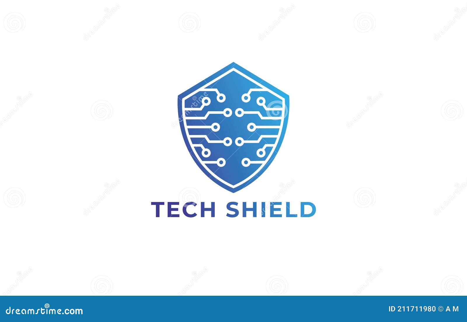 Technical Shield Logo Design, Network Logo, Technology Logo, Protection ...