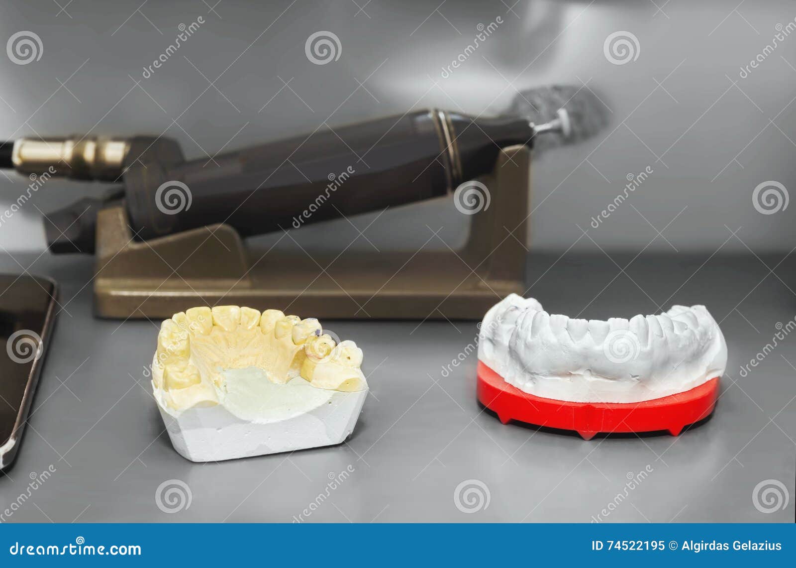 Technical Shots on a Dental Prothetic Laboratory Stock Image - Image of ...