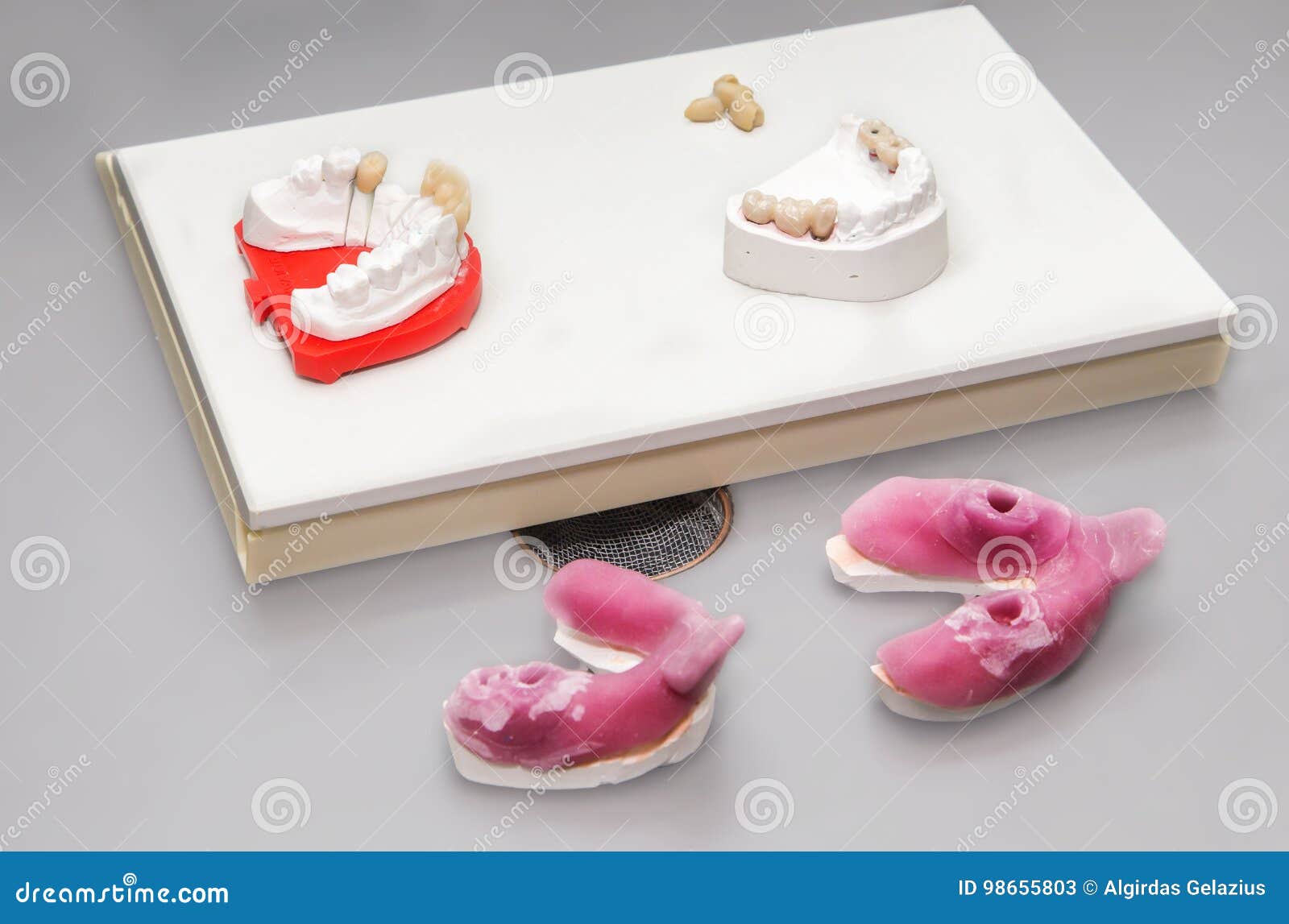 Technical Shots of Model on a Dental Prothetic Laboratory Stock Image ...