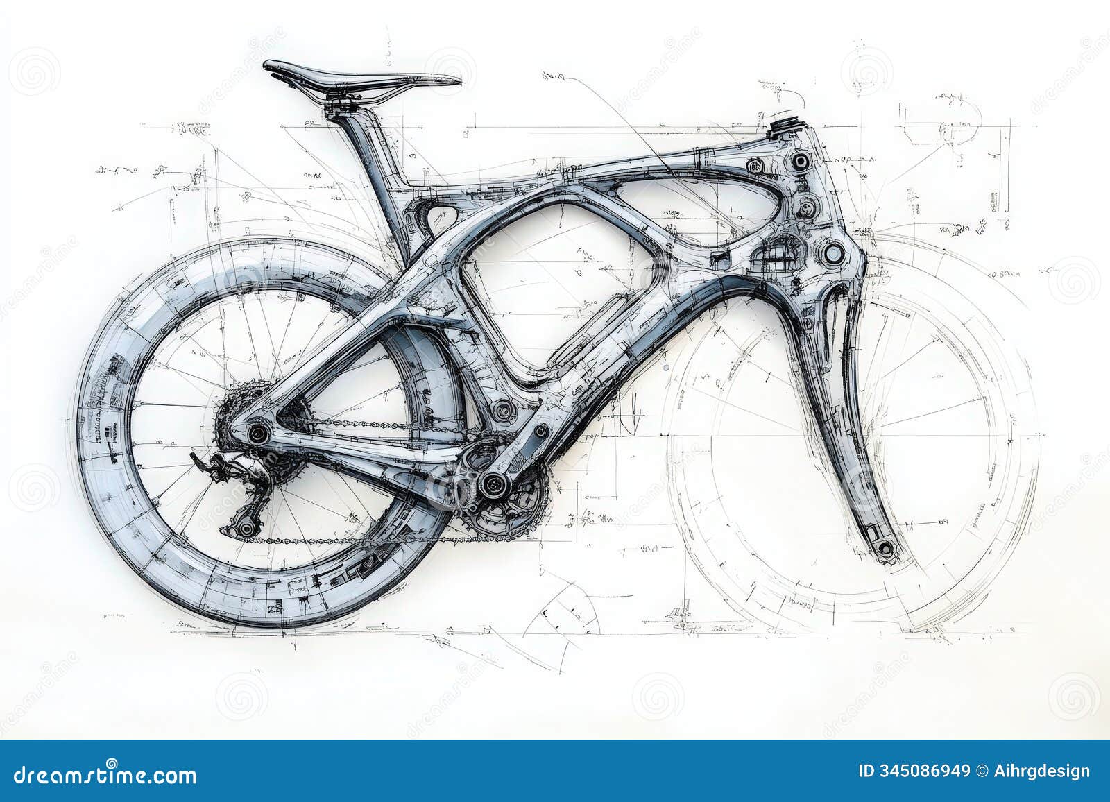 Technical Sketch of an Innovative Bicycle Frame with Structural ...