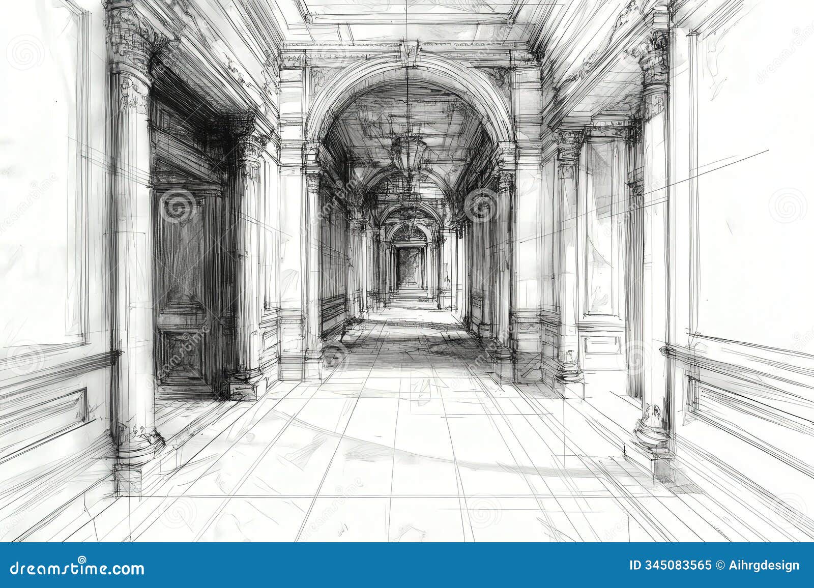 Sketch Of 9x9 Columns And Lines Royalty-Free Stock Photo ...