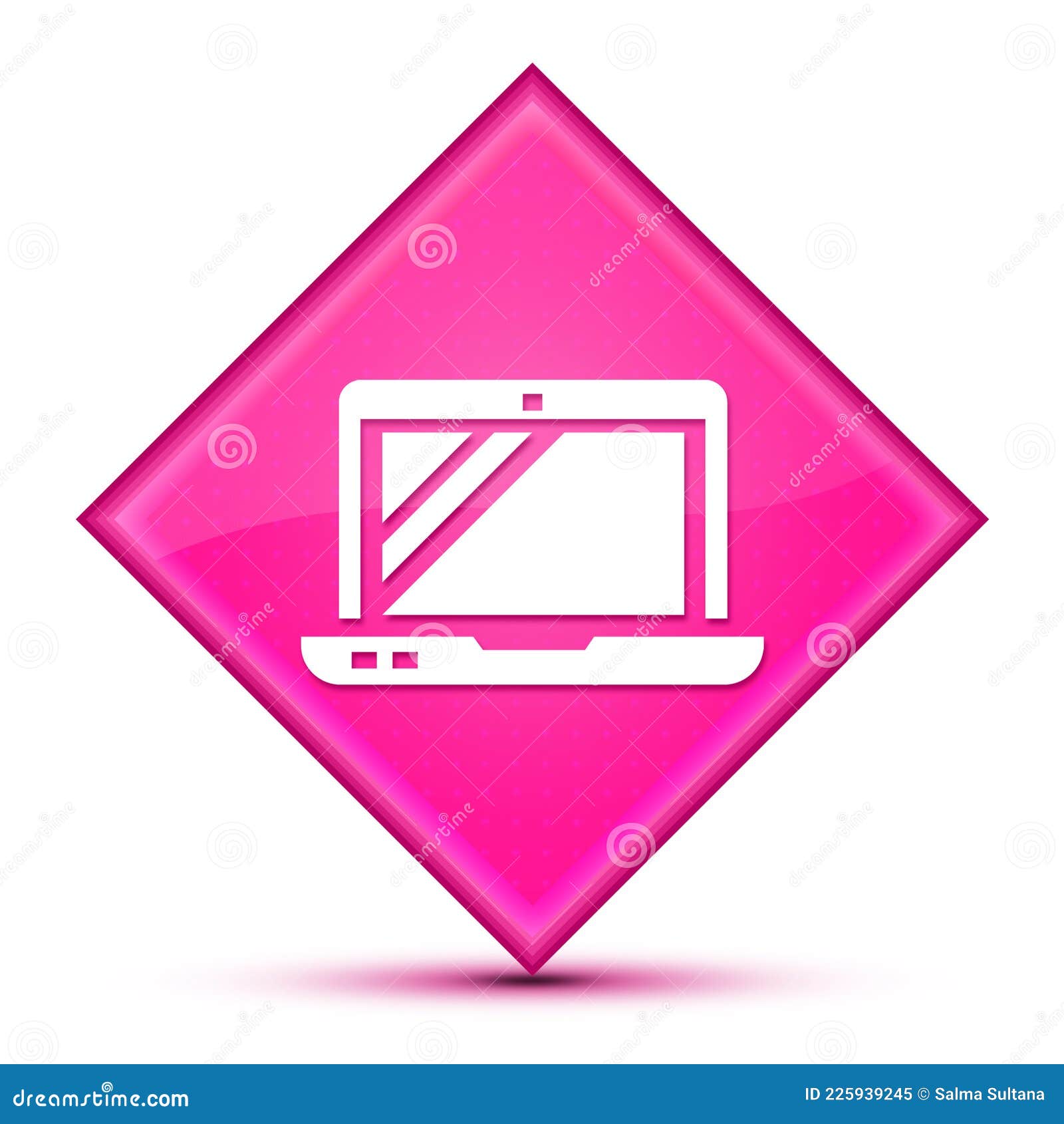 Technical Skill Icon Isolated on Special Blue Diamond Button ...