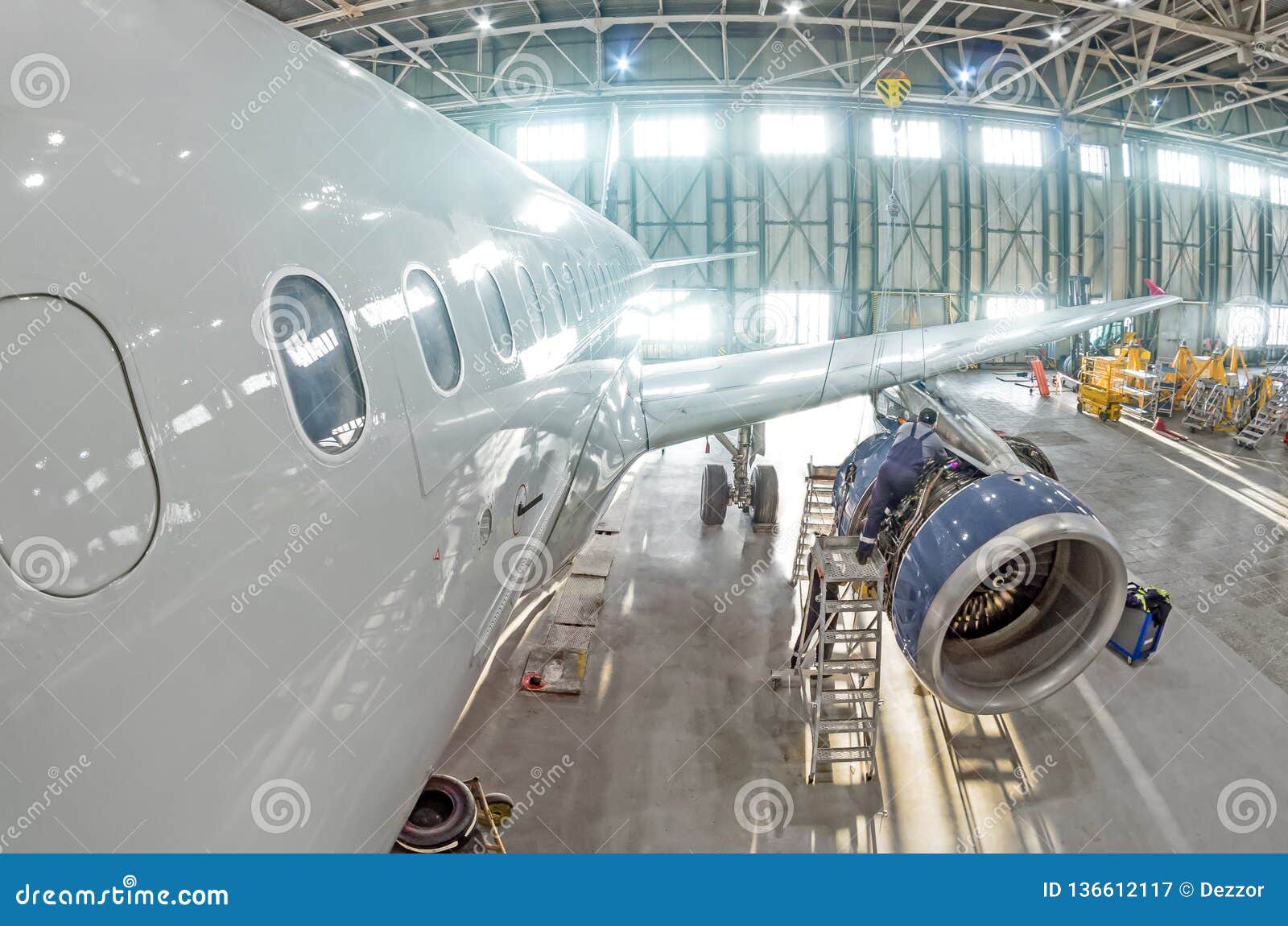 Technical Specialists and Aircraft Technicians Install the Reverse ...