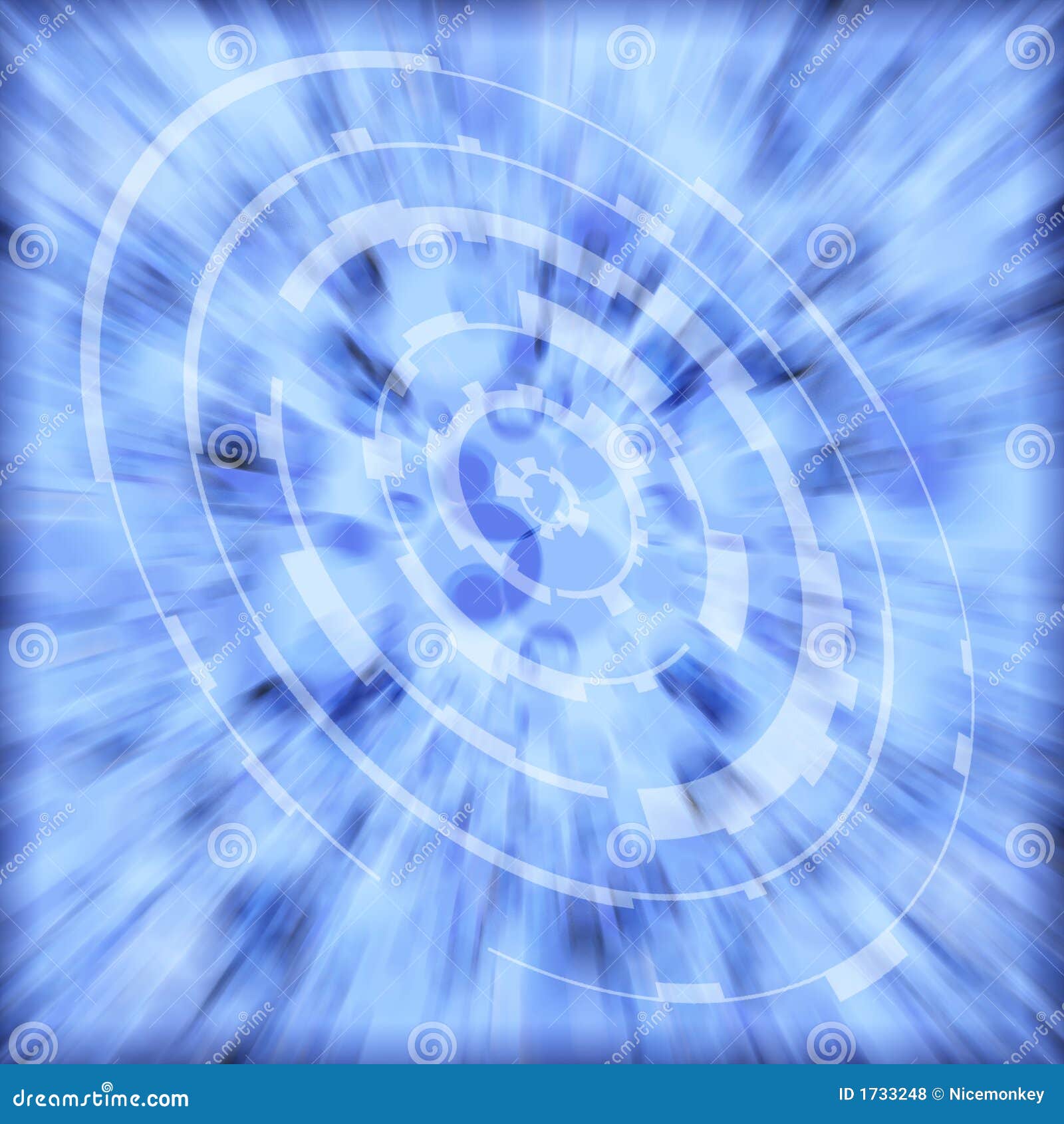 Technical speed blue stock illustration. Illustration of speed - 1733248