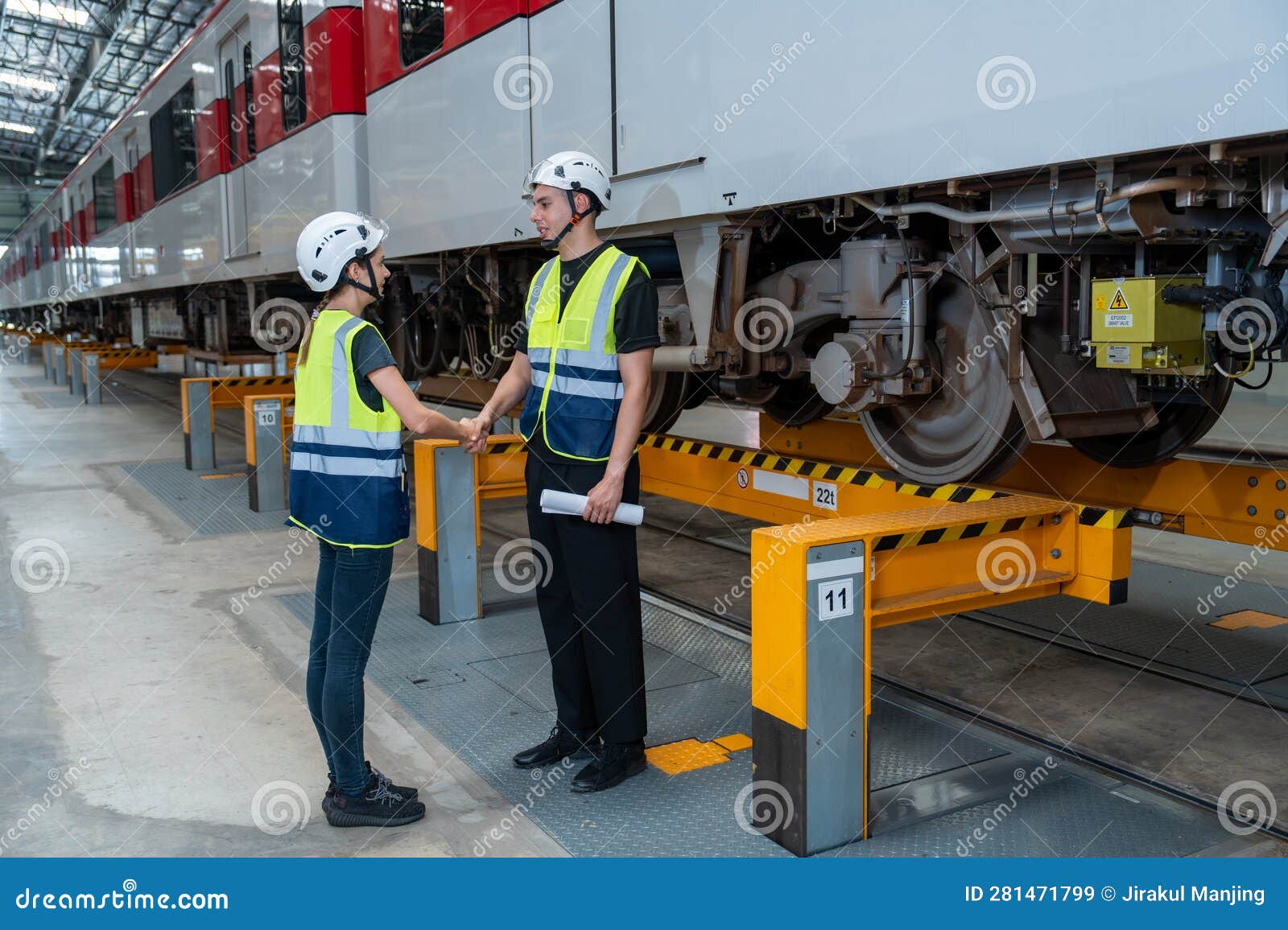 Train maintenance center stock image. Image of repair - 281471799