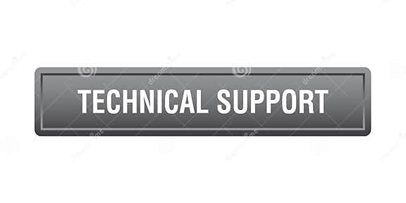 Technical support button stock illustration. Illustration of corporate ...