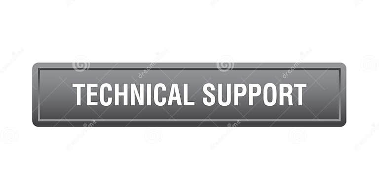 Technical support button stock illustration. Illustration of corporate ...