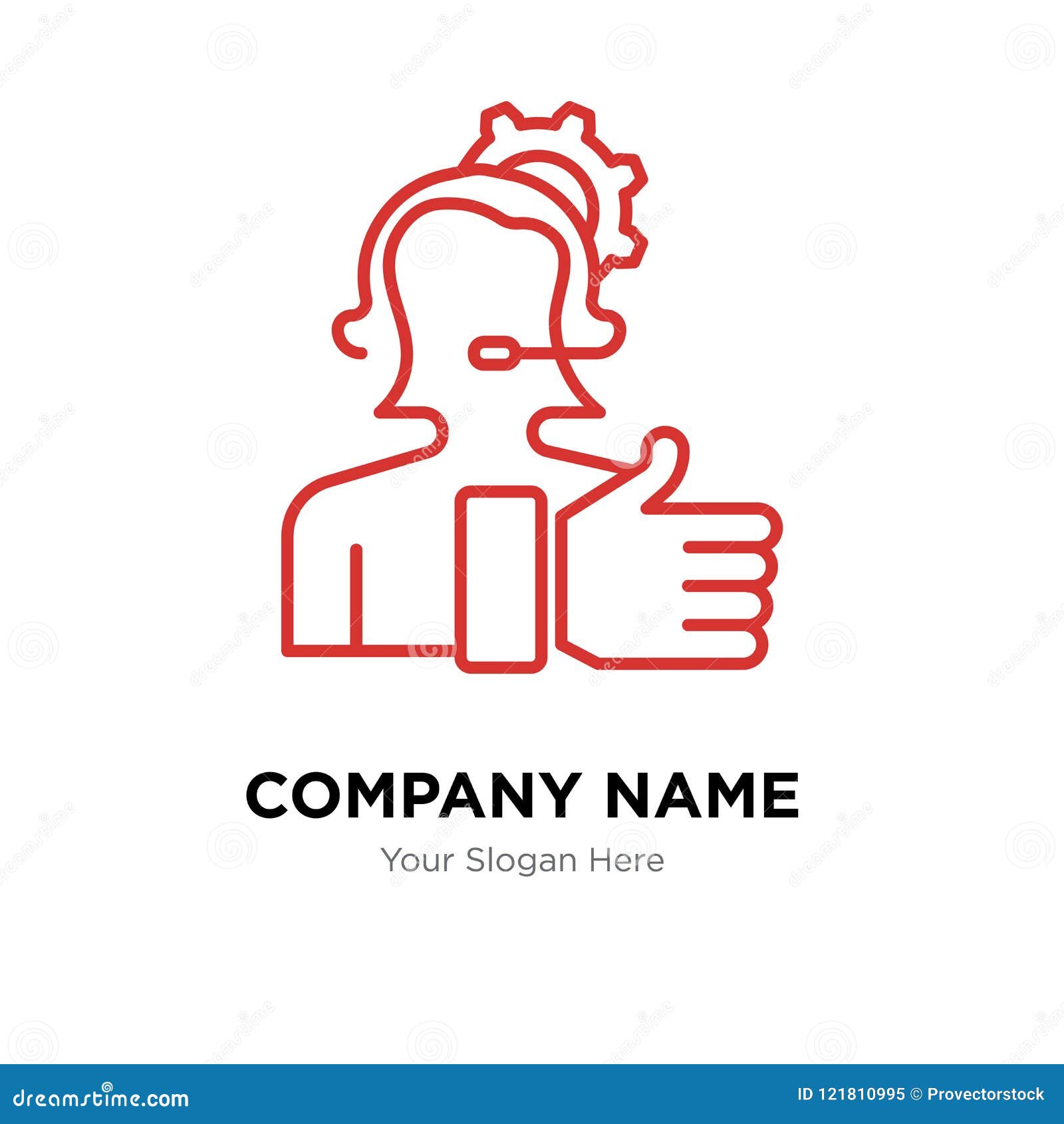 Technical Support Company Logo Design Stock Vector - Illustration of ...