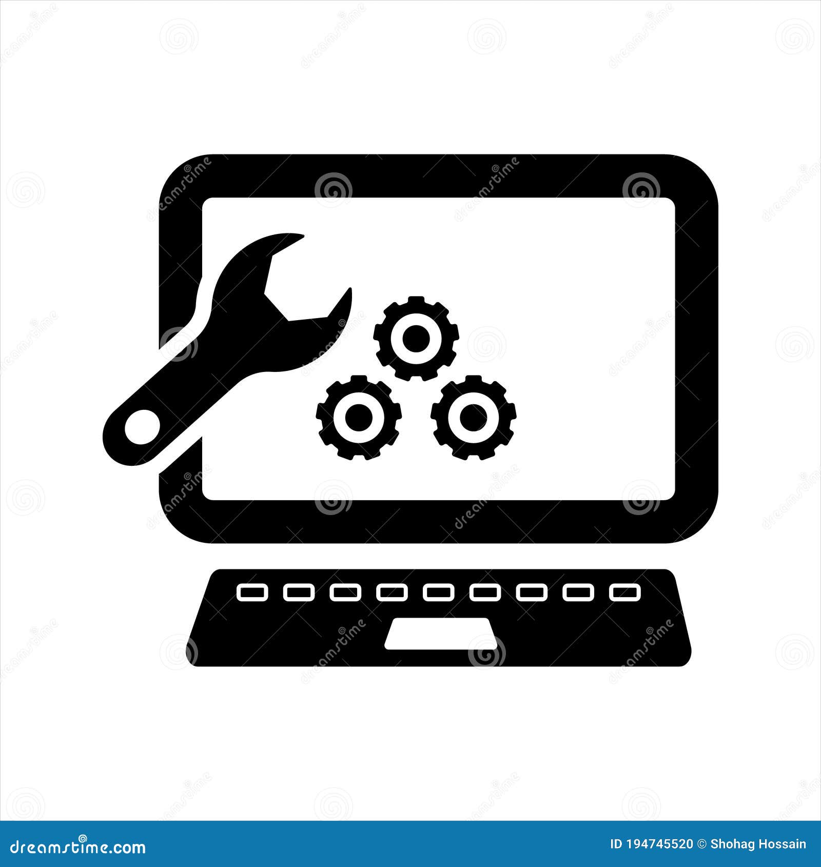 Technical Support, Computer Repair Service Icon Stock Vector ... Technical Support, Computer Repair Service Icon Stock Vector ...