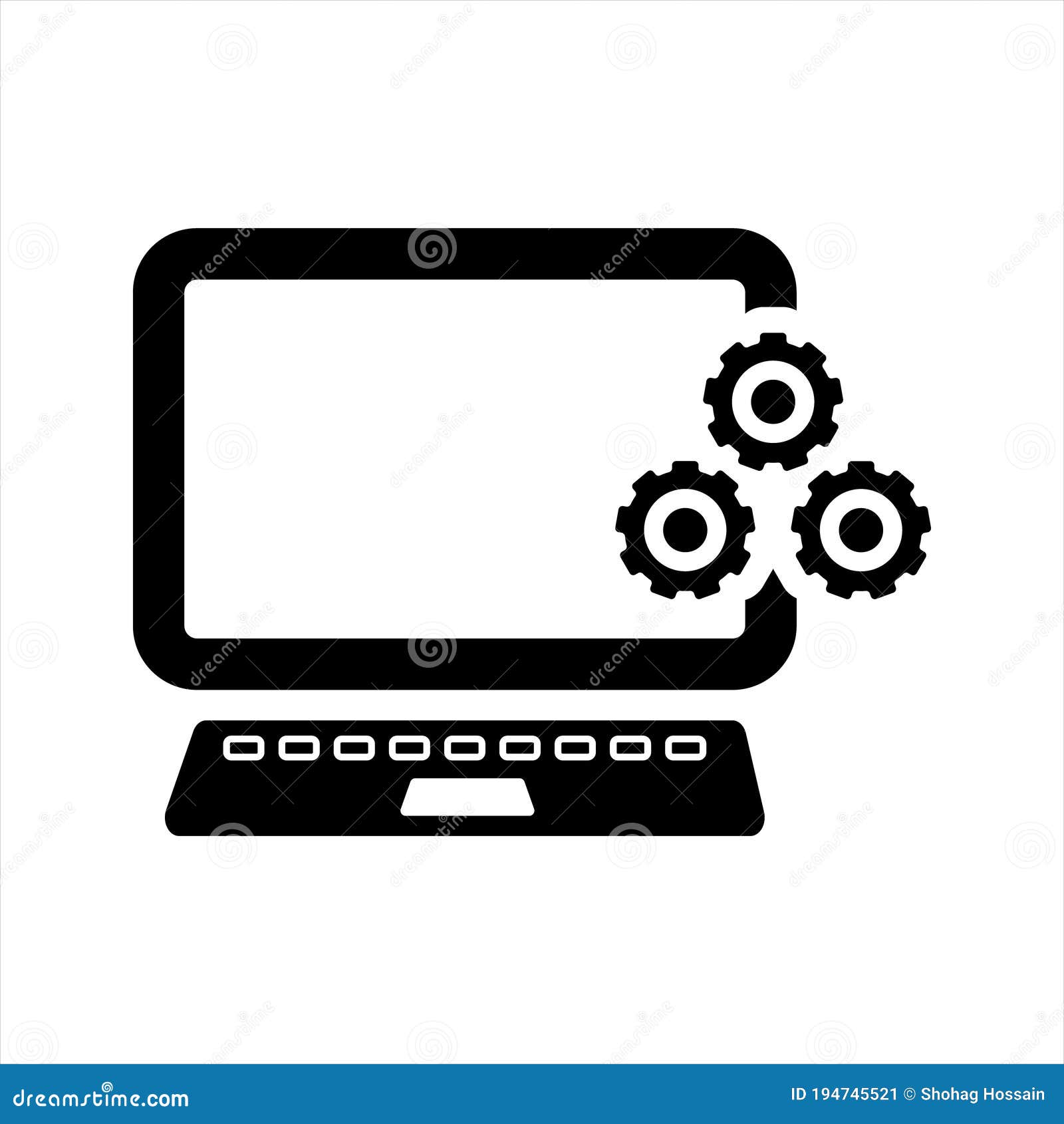 Technical Support, Computer Repair Service Icon Stock Vector ...
