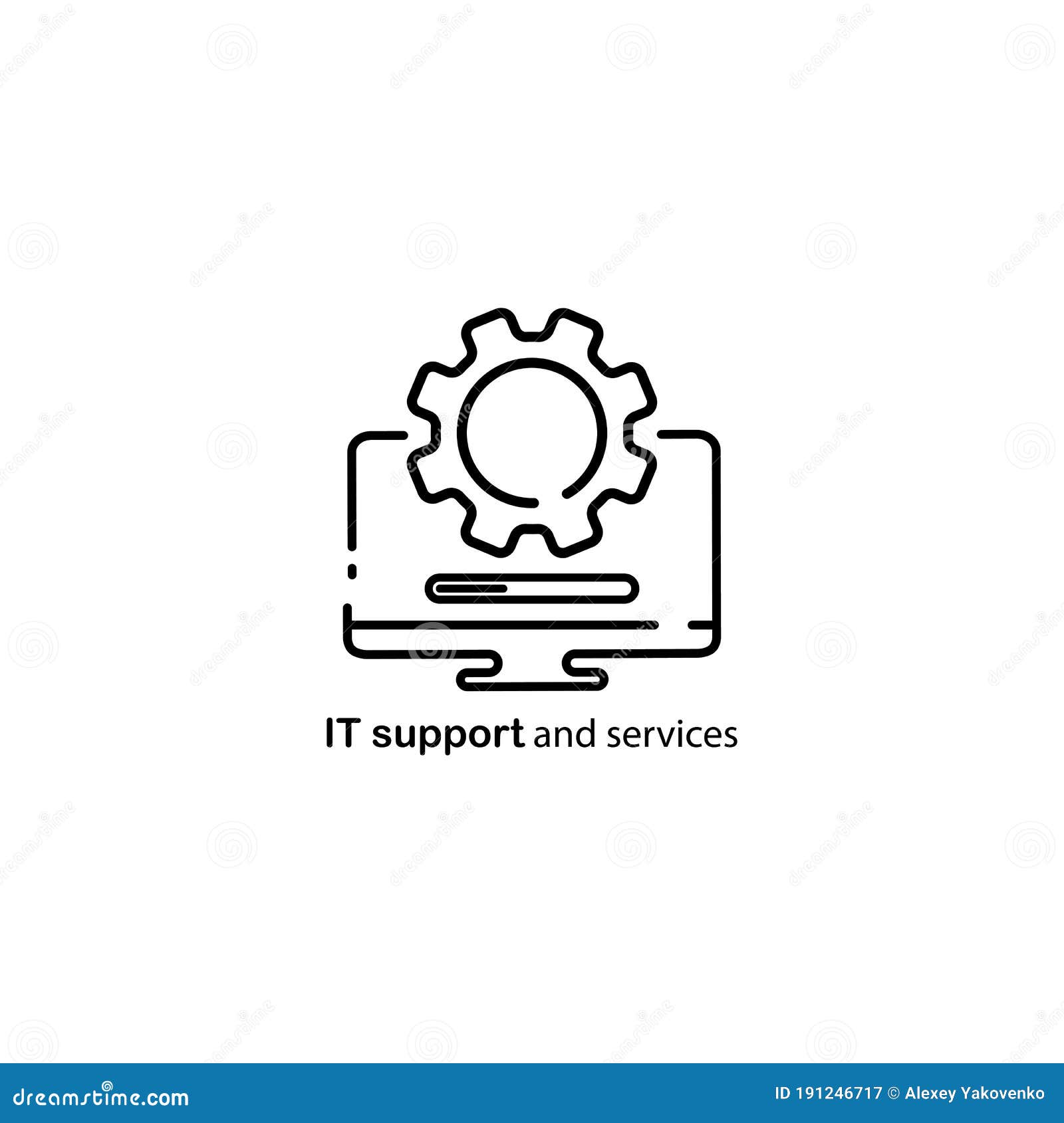 Technical Support, Computer Repair Service Icon. Vector on Isolated ... Technical Support, Computer Repair Service Icon. Vector on Isolated ...