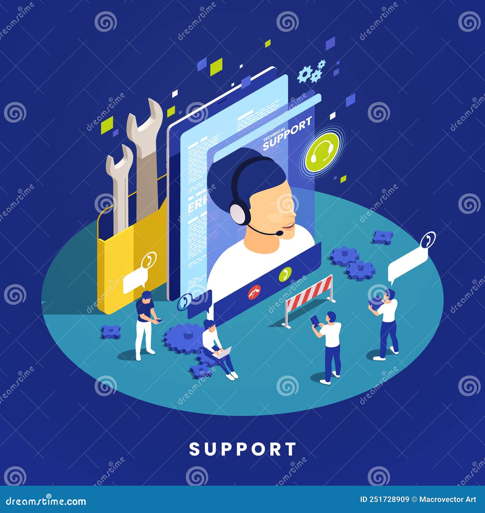 Technical Support Concept stock vector. Illustration of concept - 251728909
