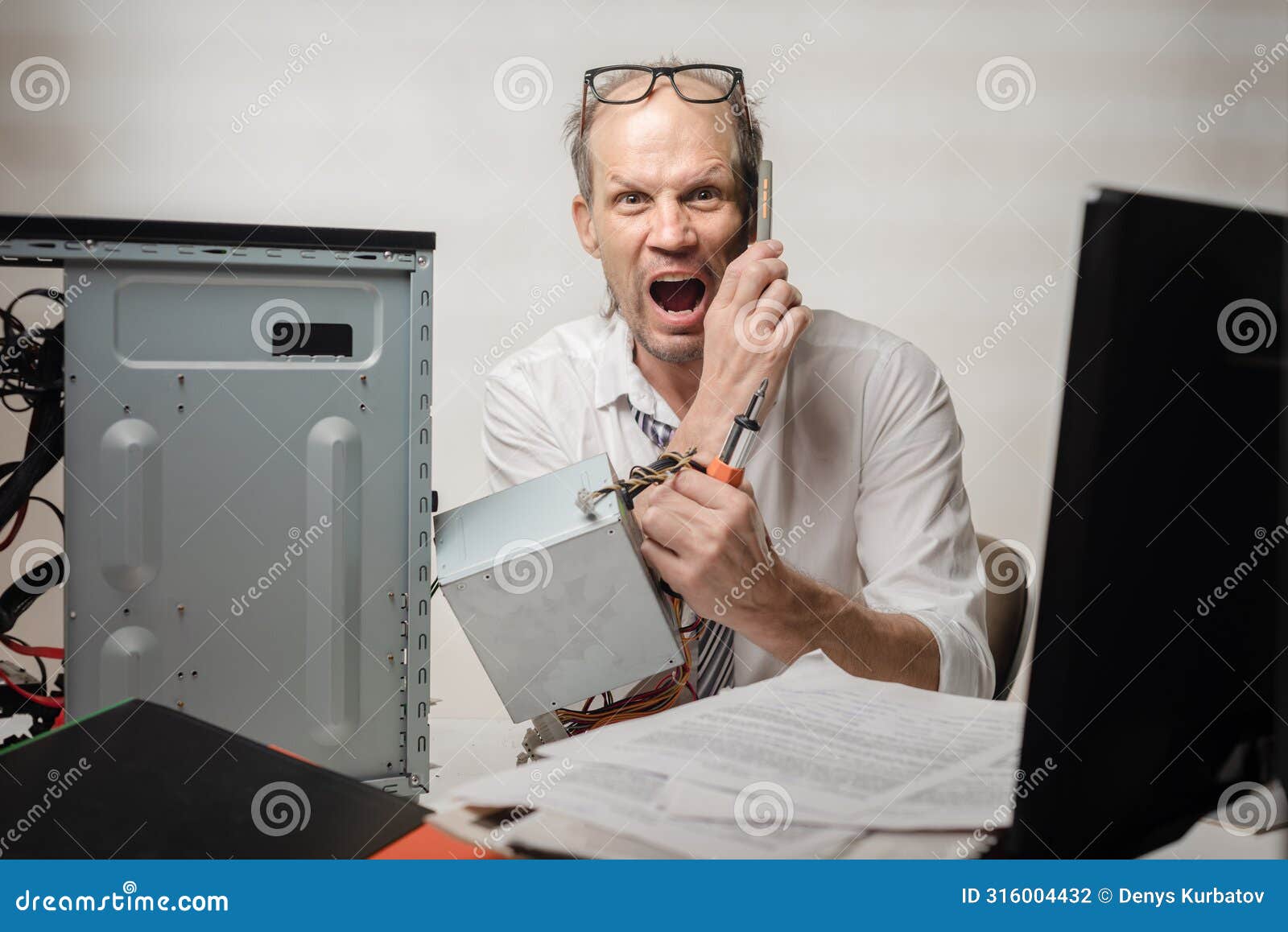 Technical support concept stock photo. Image of phone - 316004432