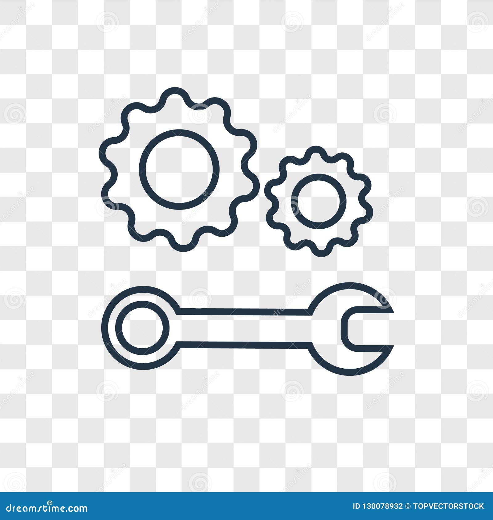 Technical Support Concept Vector Linear Icon Isolated on Transparent ...