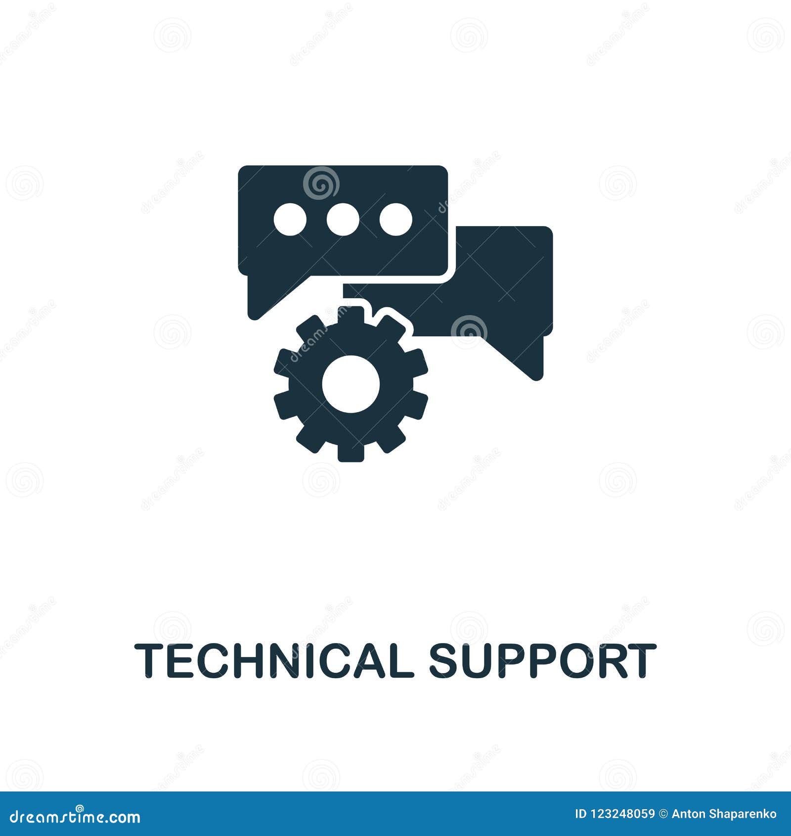 Technical Support Creative Icon. Simple Element Illustration Stock ...