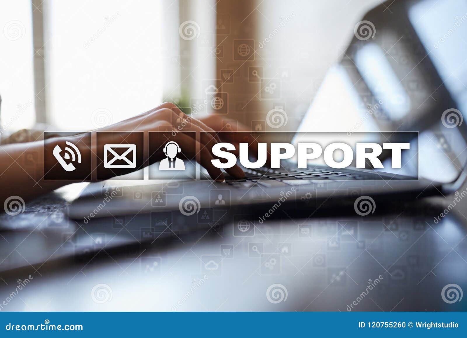 Technical Support. Customer Help. Business and Technology Concept ...